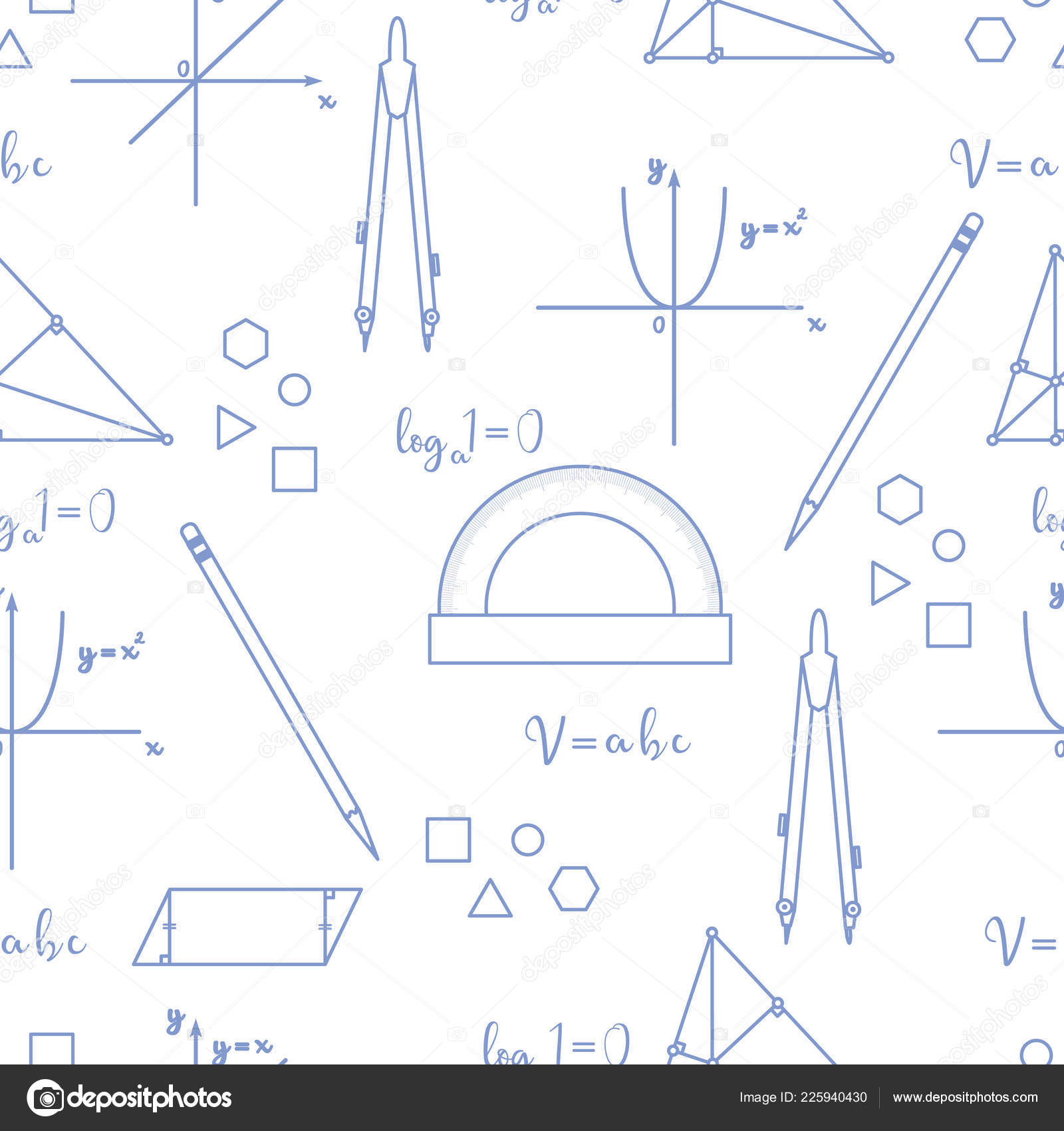 Mathematical Scientific Vector Seamless Pattern Geometry Plots Tools ... Mathematical Scientific Vector Seamless Pattern Geometry Plots Tools ...