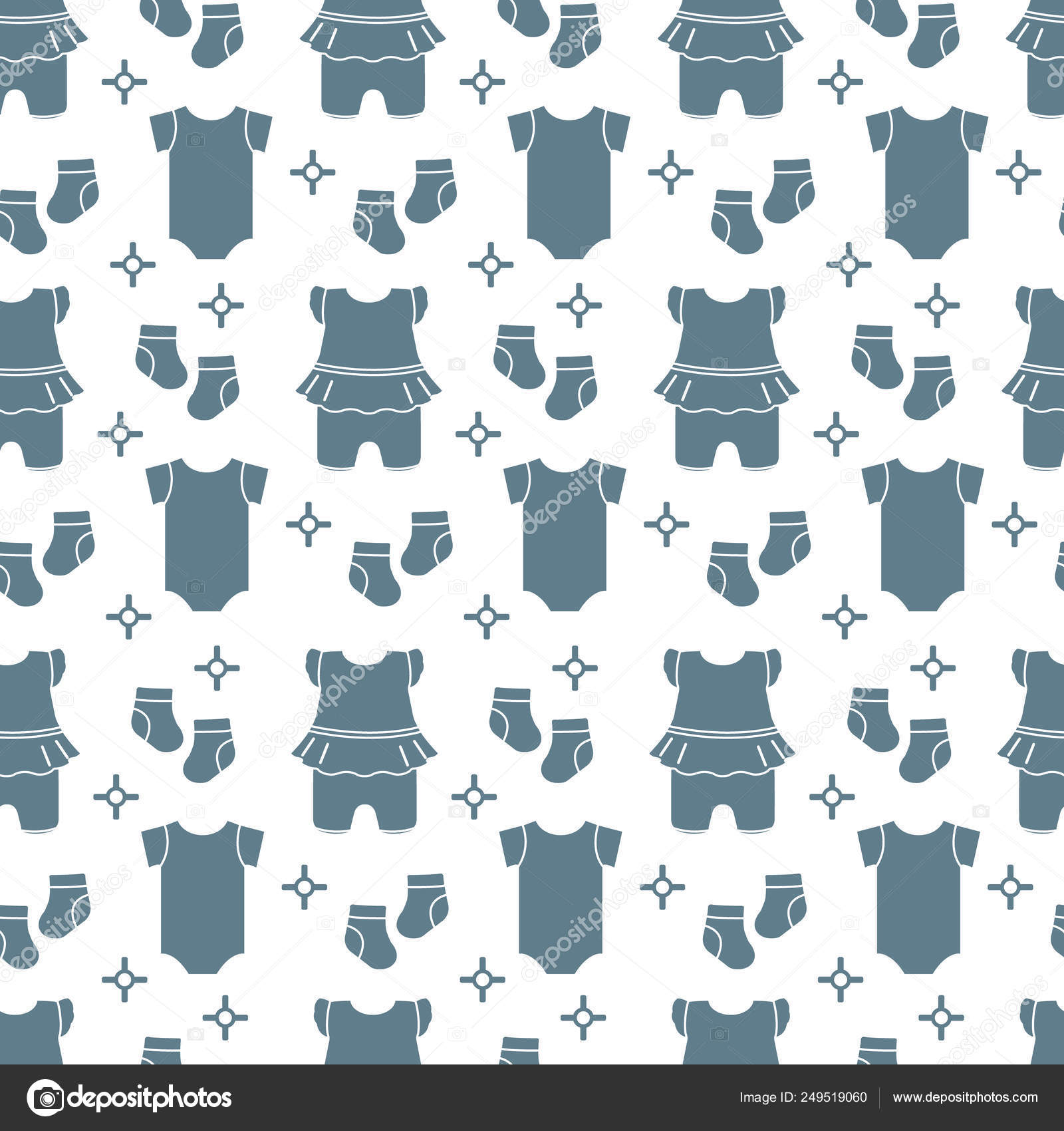 Seamless pattern with baby clothes. Stock Vector Image by ©aquamarine ...