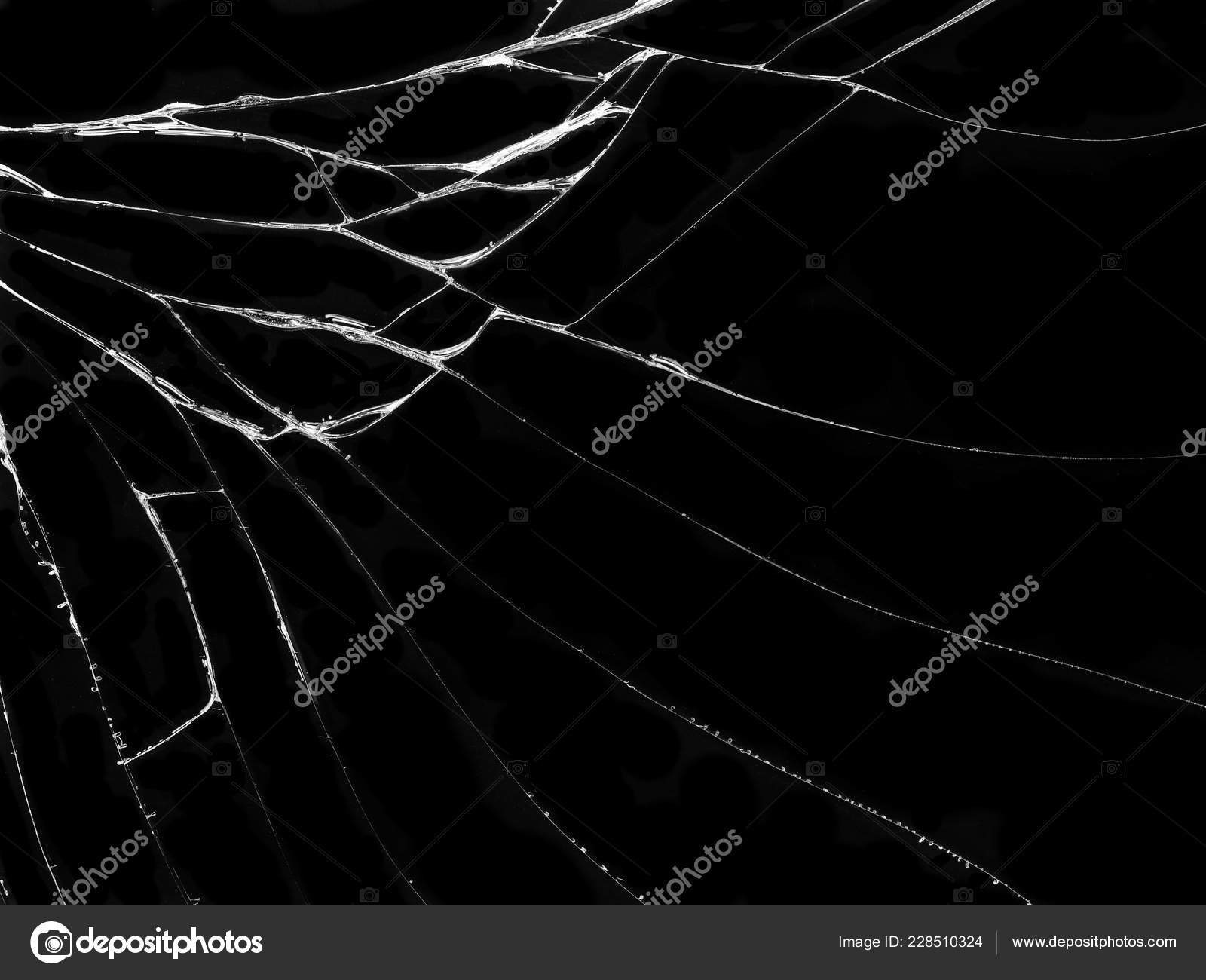 Realistic Cracked Screen Background