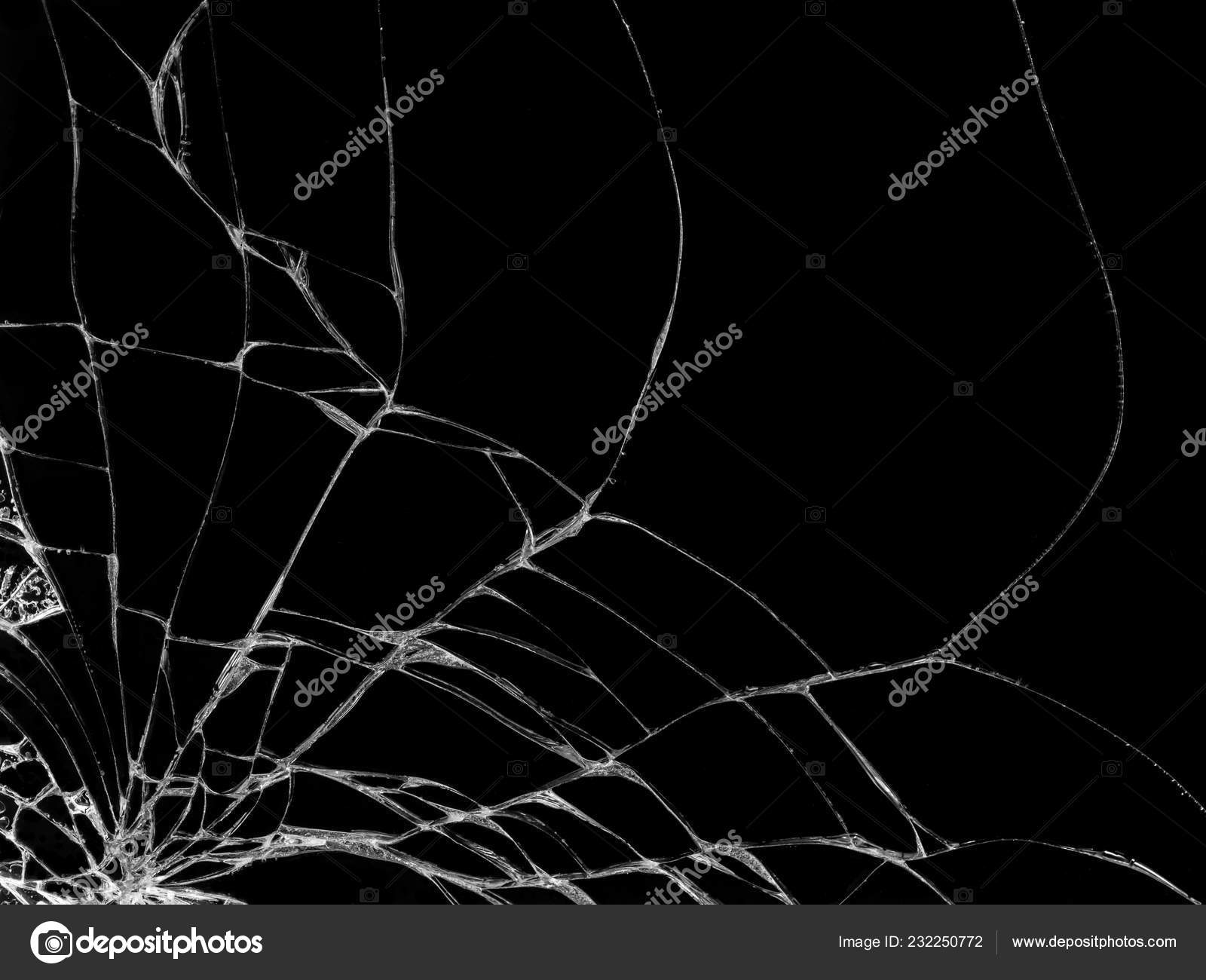 Realistic Cracked Screen Background