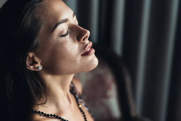 Face Looking Up Profile