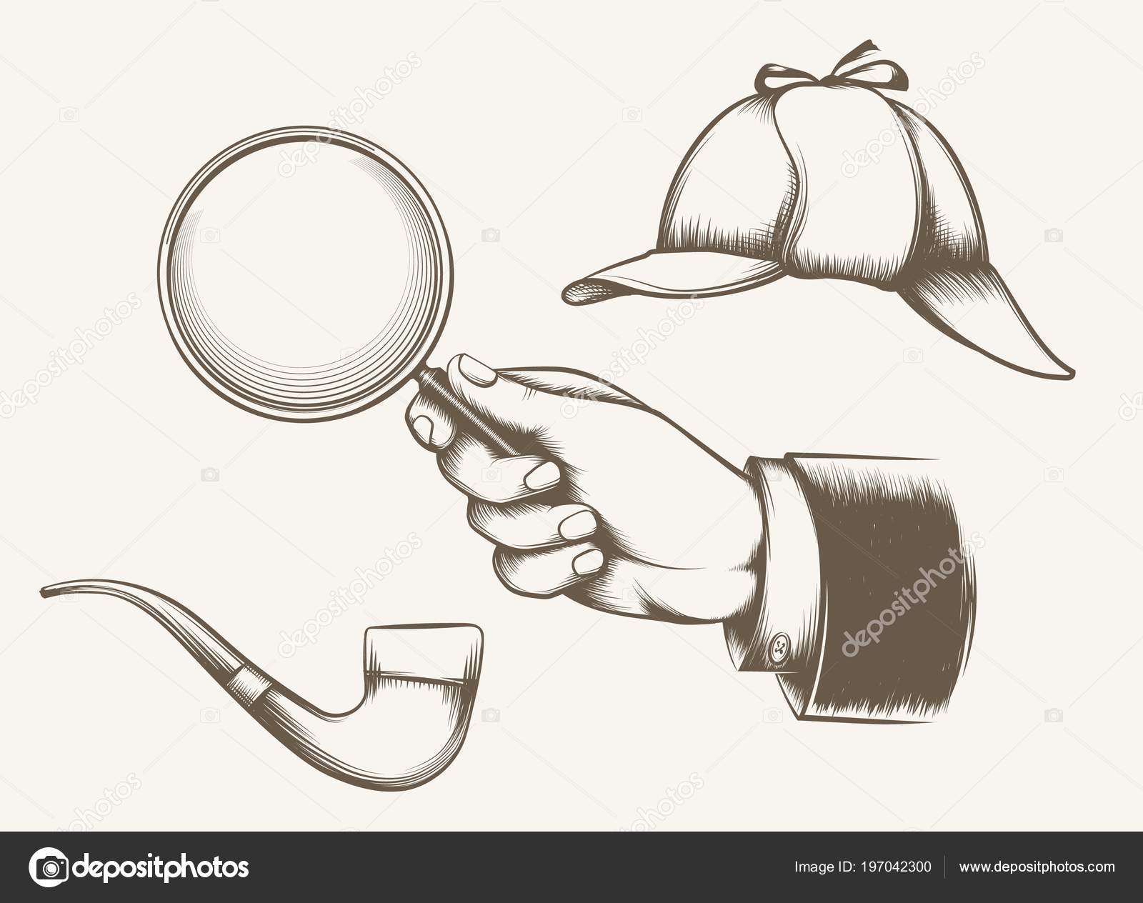 Detective Hat Drawing