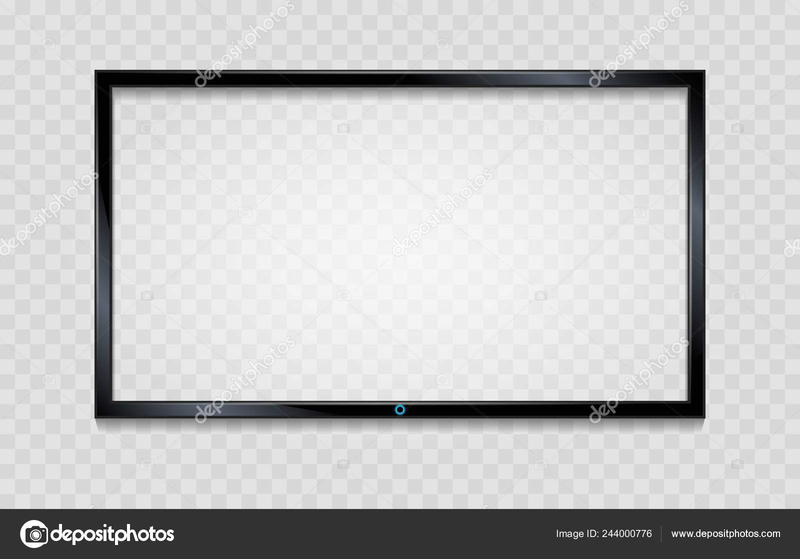 Lcd Screen Frame Blank Frame Reflective Screen Isolated Transparent ...