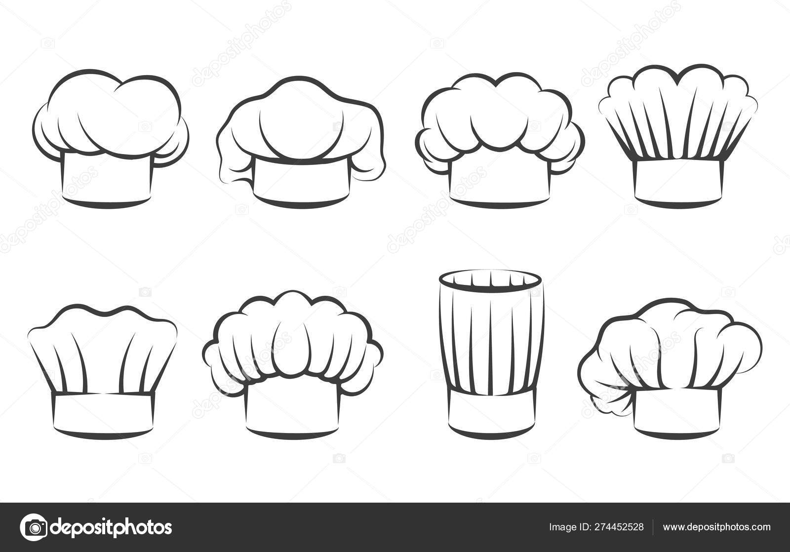 Cook chef hats icons Stock Vector by ©vectortatu 274452528