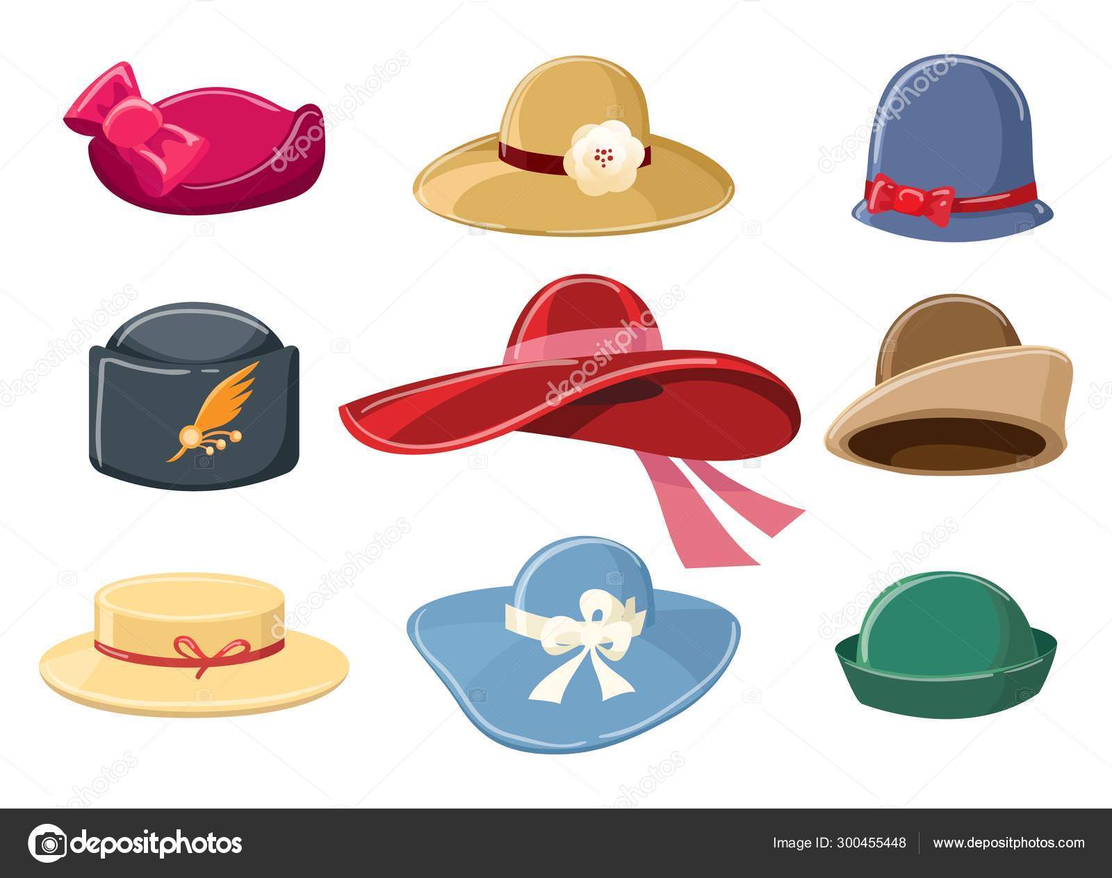 Tecknad hatt set vektor av ©vectortatu 300455448