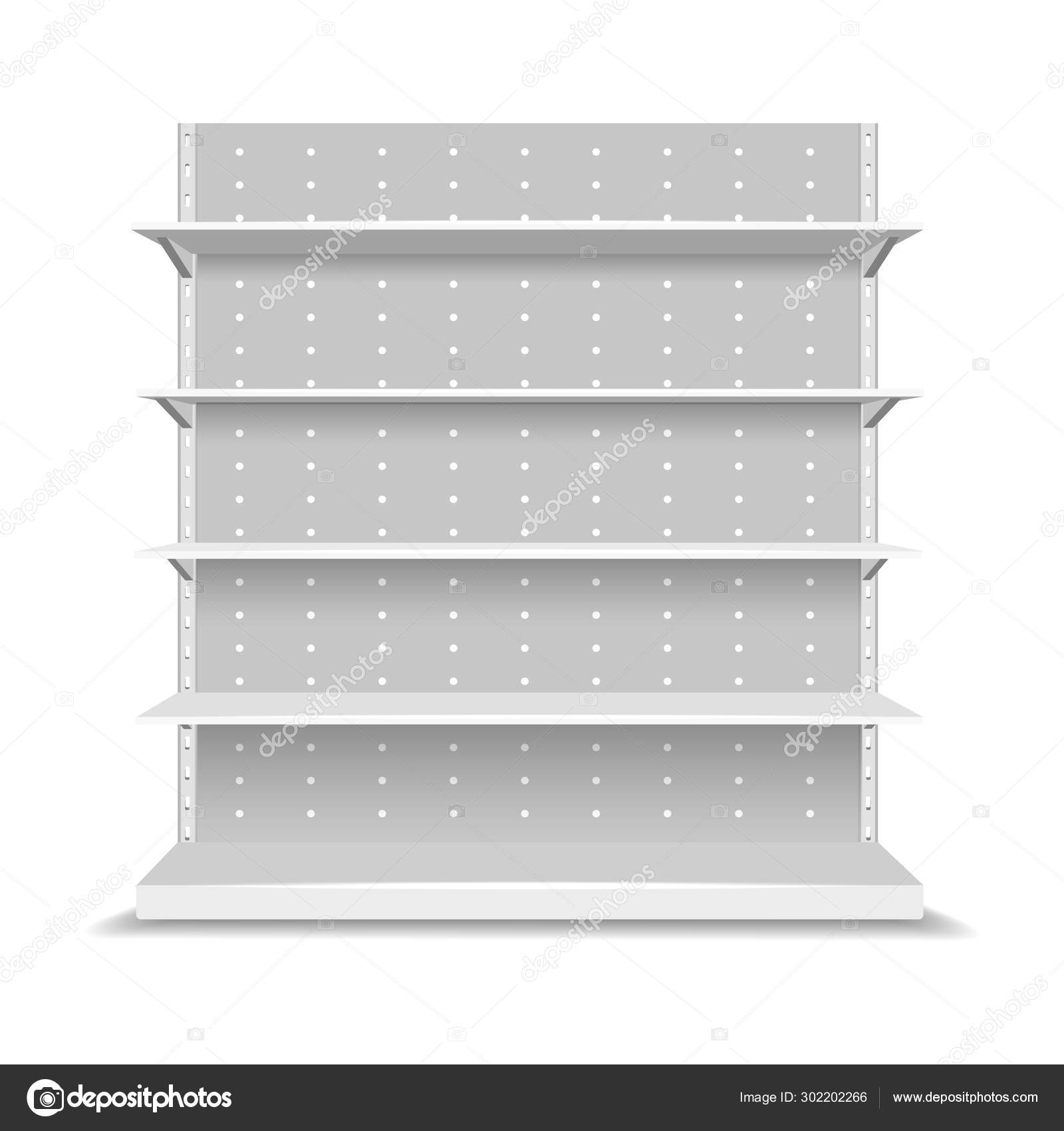 Empty store shelves Stock Vector Image by ©vectortatu #302202266