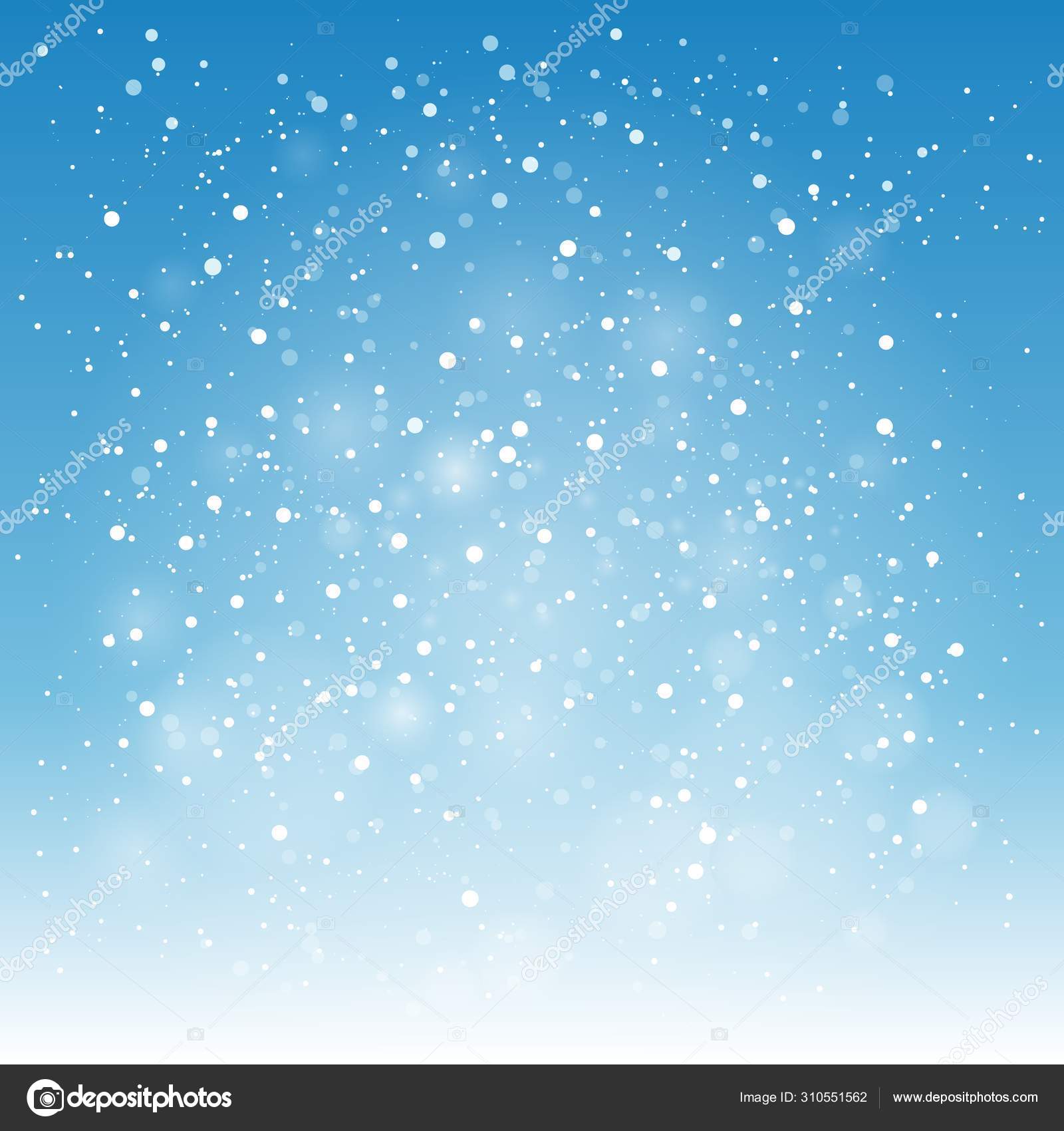 Simple snowfall blue background Stock Vector Image by ©vectortatu ...