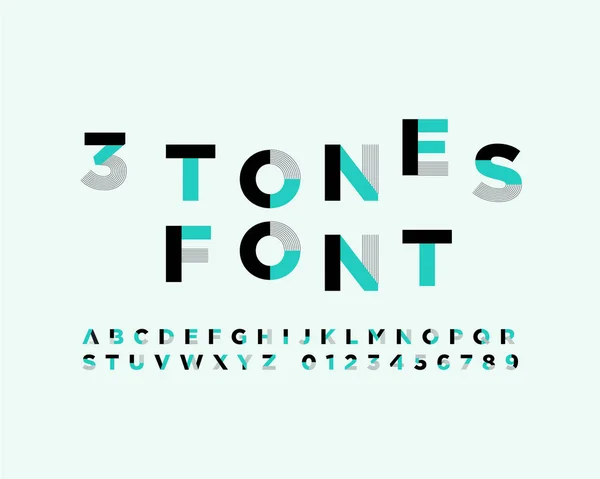 Overlap Font Design Colorful Vector Illustration Stock Vector by ...