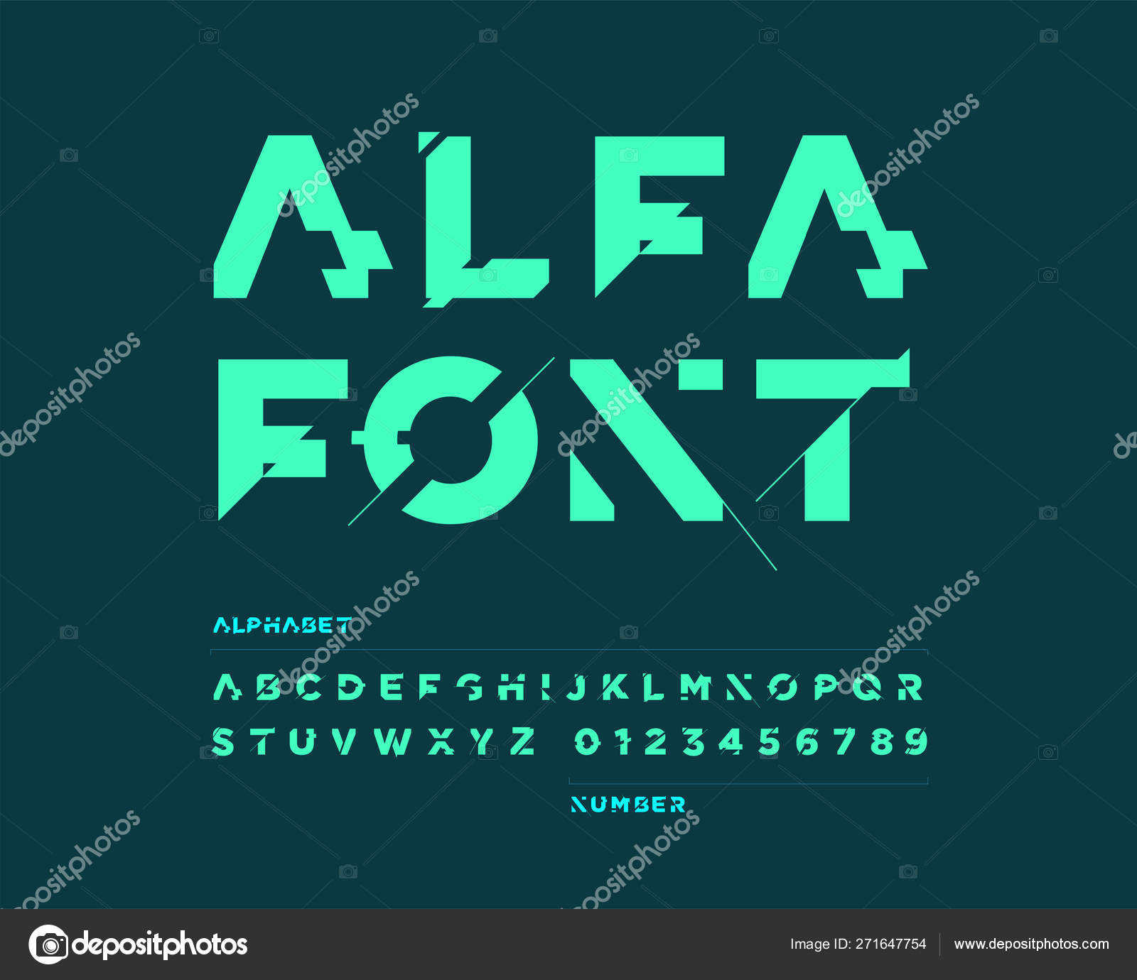 Diseño Fuente Alfa Ilustración Vectorial Colorido Stock Vector by ...