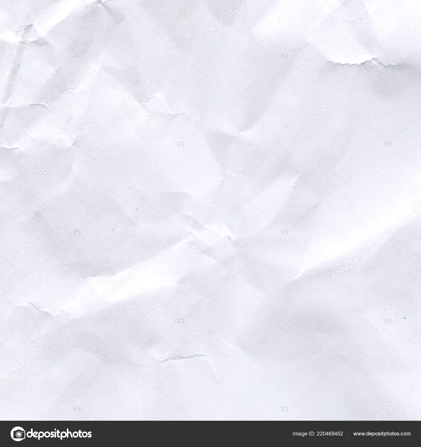 White Creased Paper Texture White Crumpled Paper Background Stock Photo ...