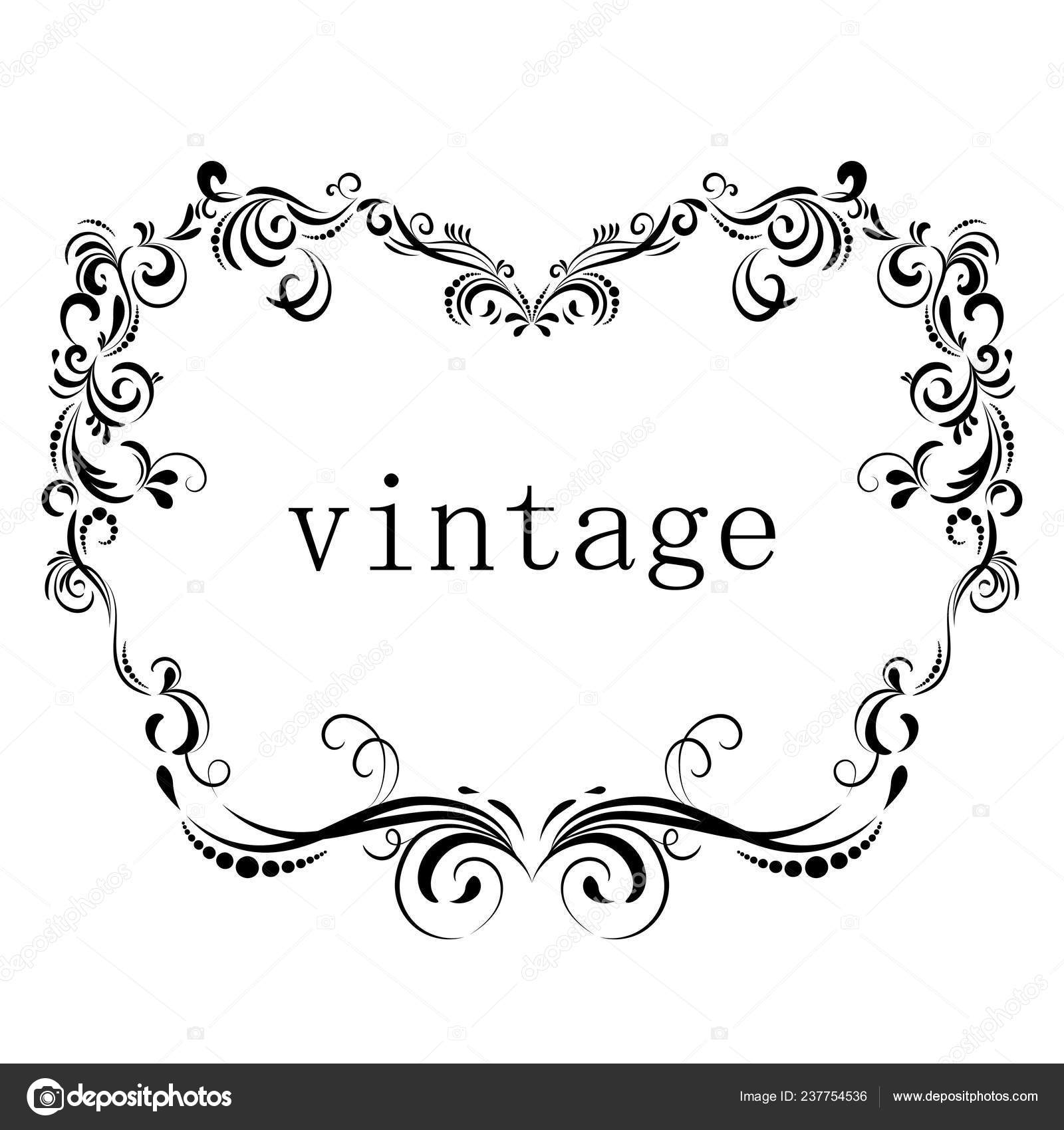 Vintage Frames Scroll Elements Stock Vector by ©Tyhinka 237754536