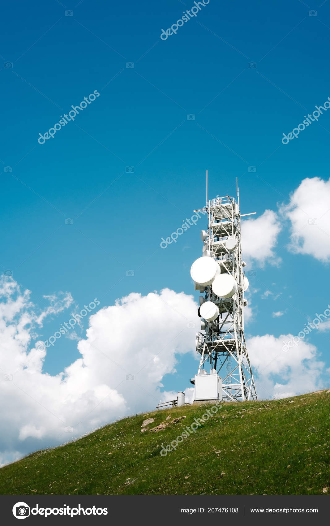Telecommunication Tower Many Antennas Repeaters Stock Photo by ©stocco ...