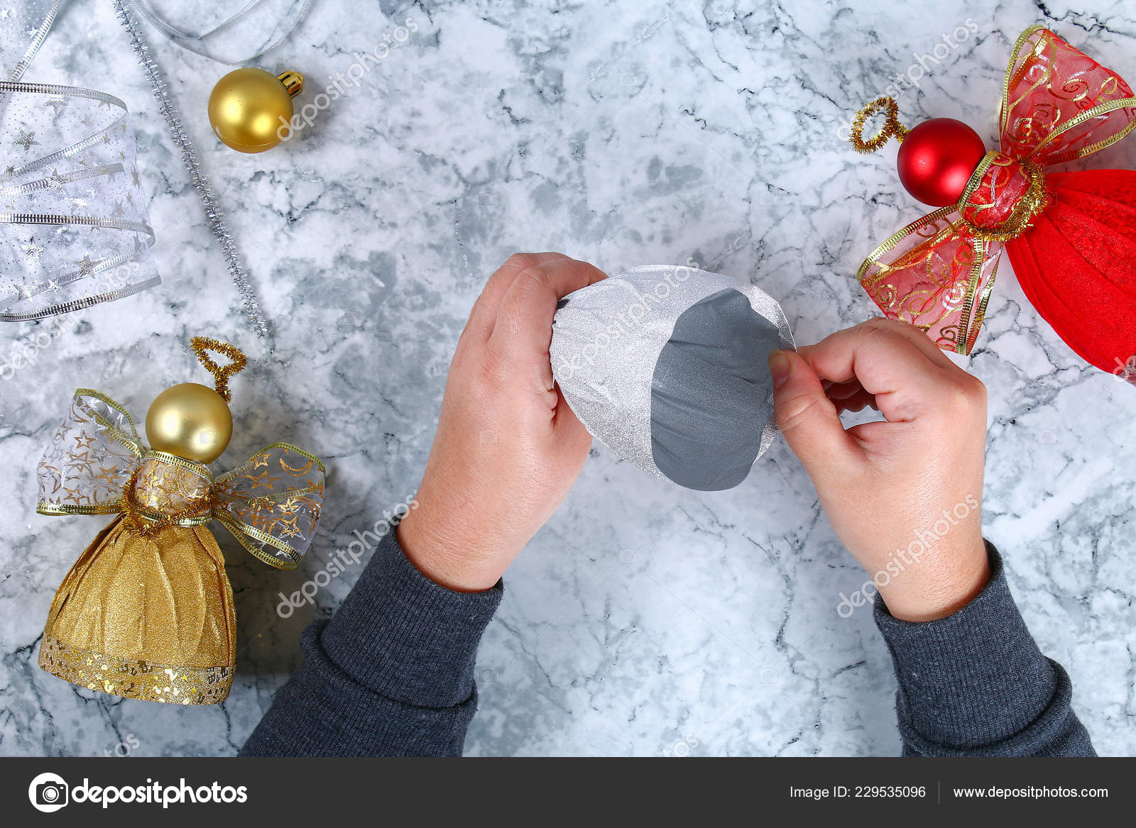 Diy Angel Plastic Bottle Guide Photo How Make Decorative Angel — Stock ...