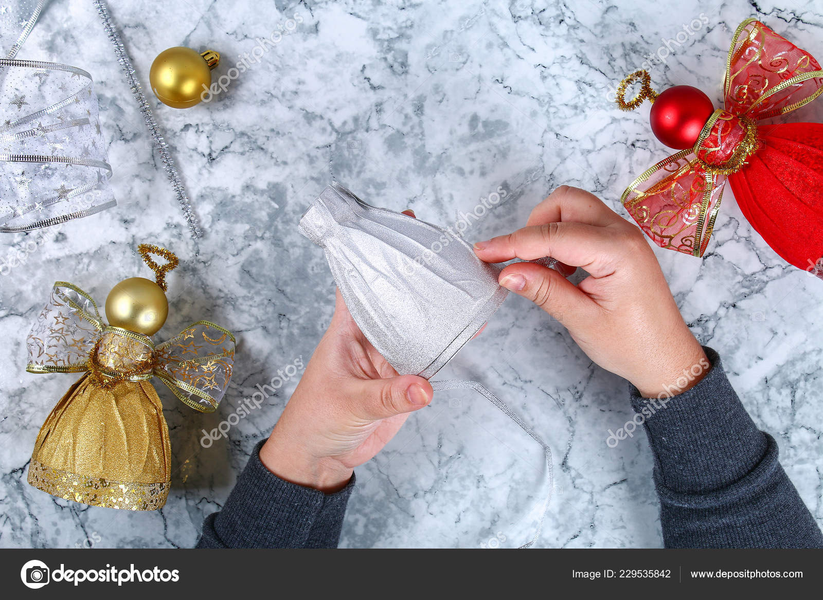 Diy Angel Plastic Bottle Guide Photo How Make Decorative Angel — Stock ...