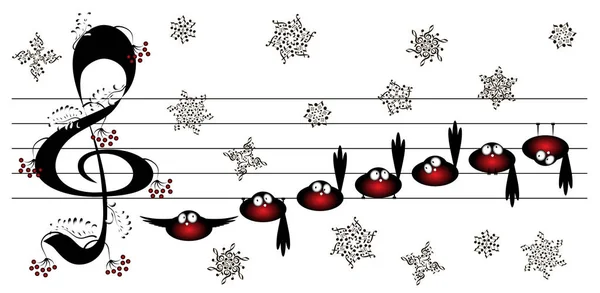 Christmas Music Notes Border