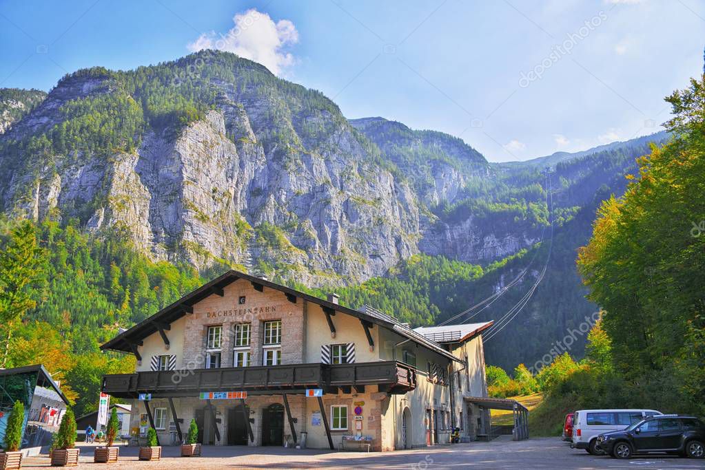 Obertraun Austria September 2018 Valley Station Dachsteinbahn Dachstein ...