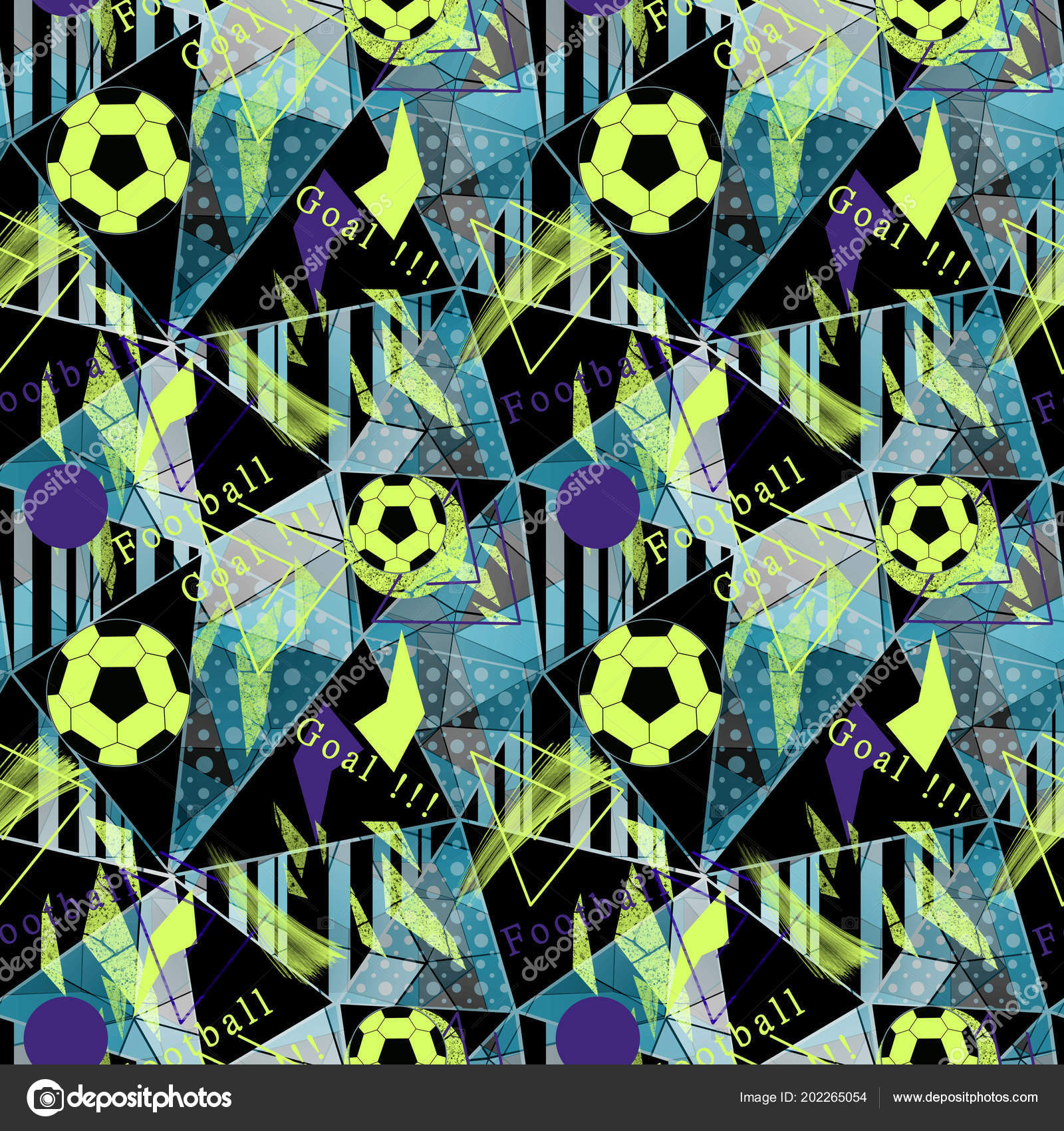 Seamless Sport Pattern Black Background Stock Photo by ©Brusnika9 202265054