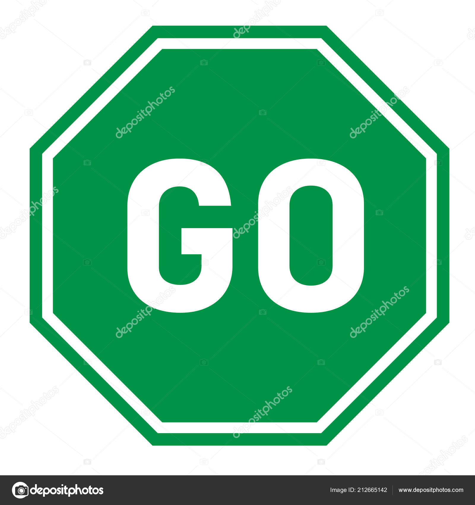 Sign White Background Flat Style Green Sign Your Web Site Stock Vector ...