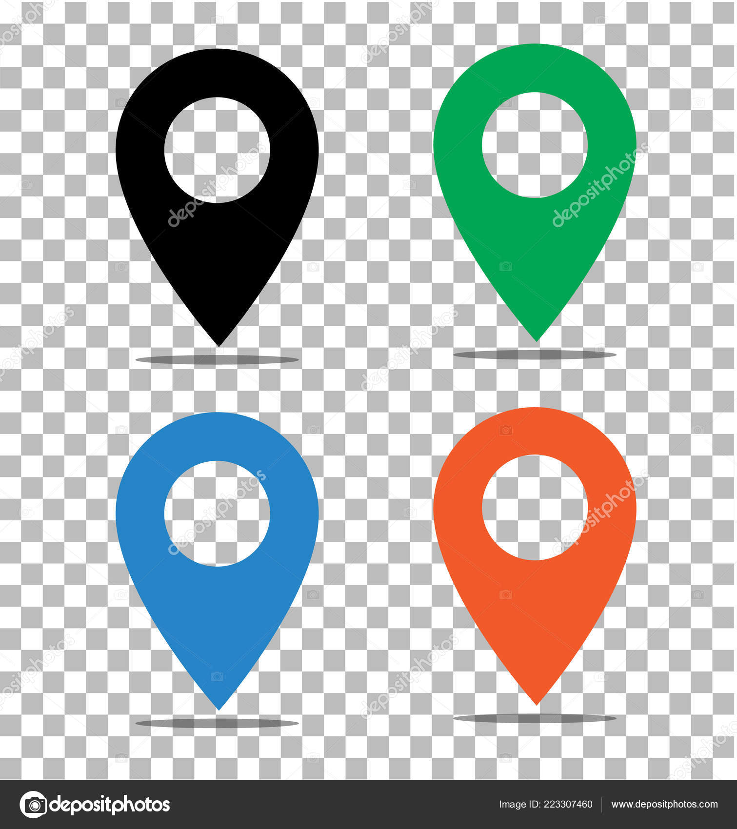 Télécharger - Icône de broche de localisation sur transparent. épingle ...