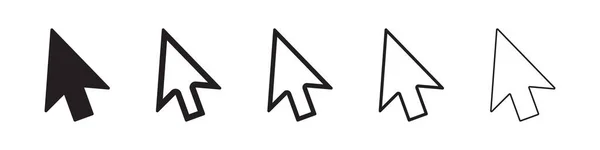 Pointers mouse cursors vector computer clicking icons. White cur Stock Vector Image by ...