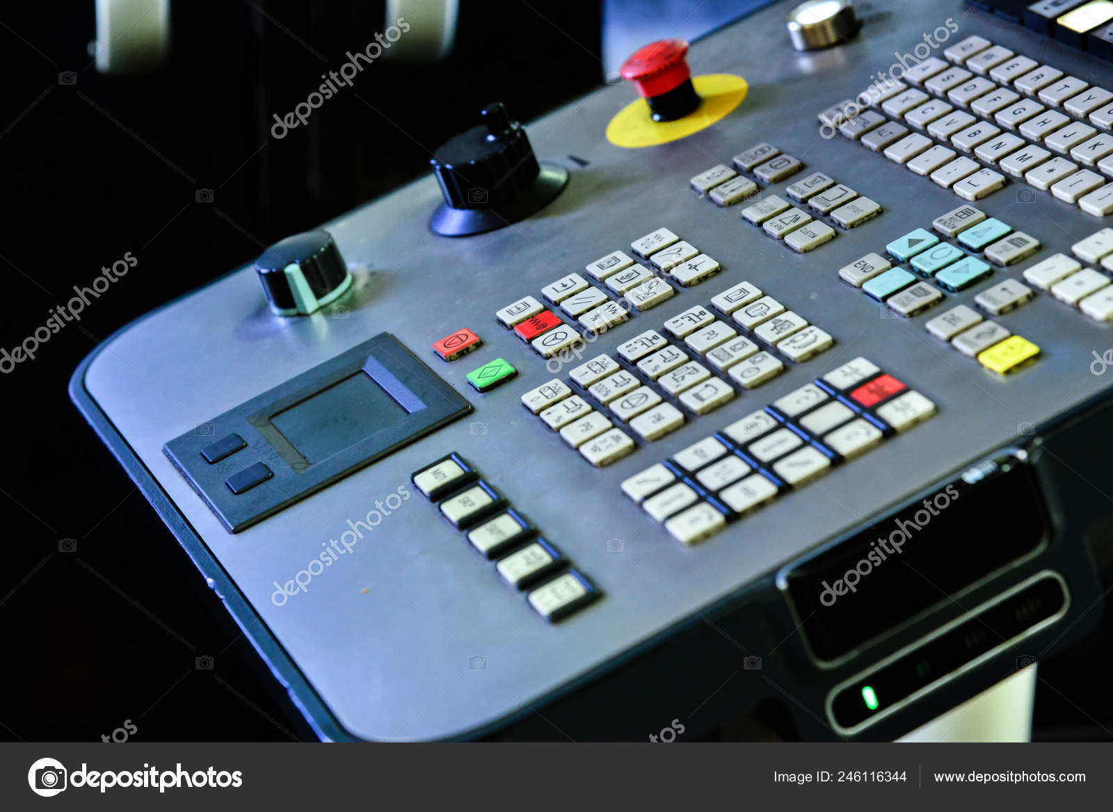 Control Panel Program Work Control Panel Precision Cnc Machining Center ...