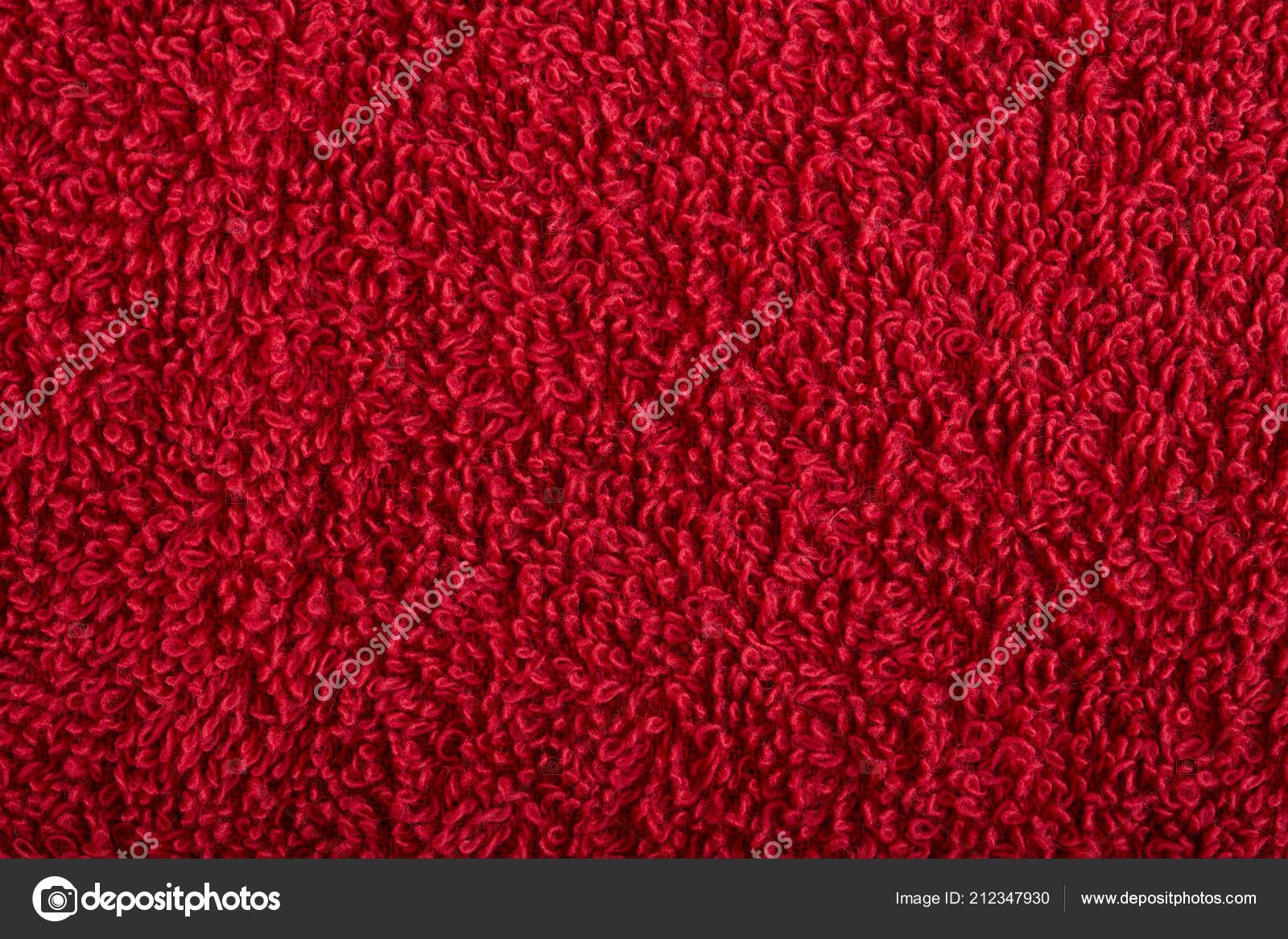 Red Fabric Texture Concept Close Towel Terrycloth Terry Textile ...