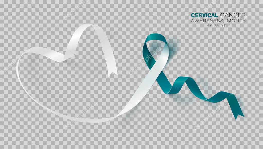 Mes De Sensibilización Sobre El Cáncer De Cuello Uterino Teal And
