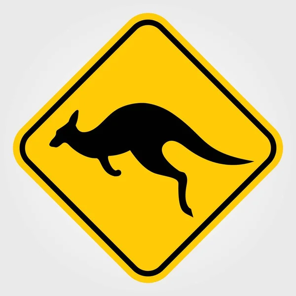 ᐈ Kangaroo signs australia stock vectors, Royalty Free kangaroo warning ...