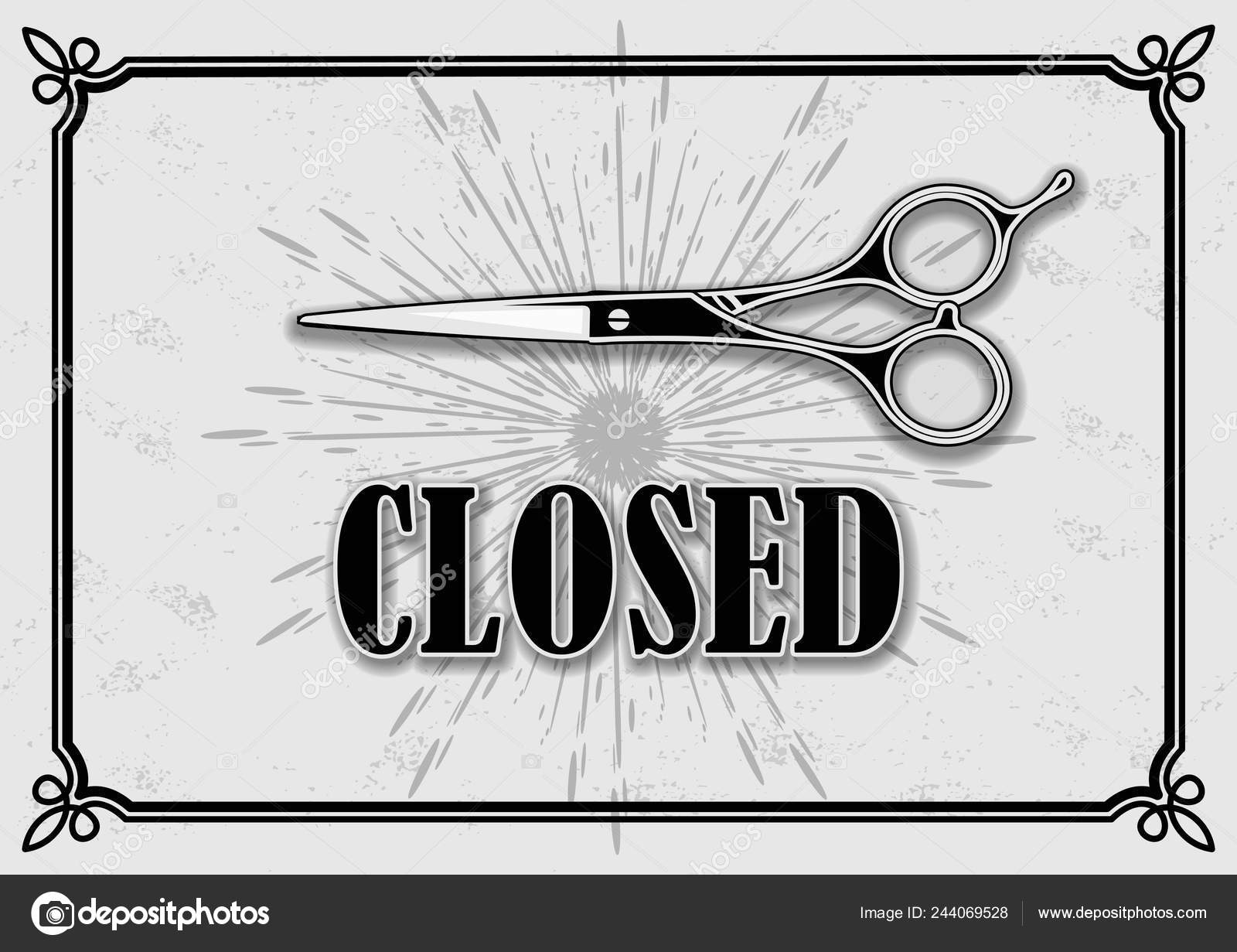 Salon Scissors Vector