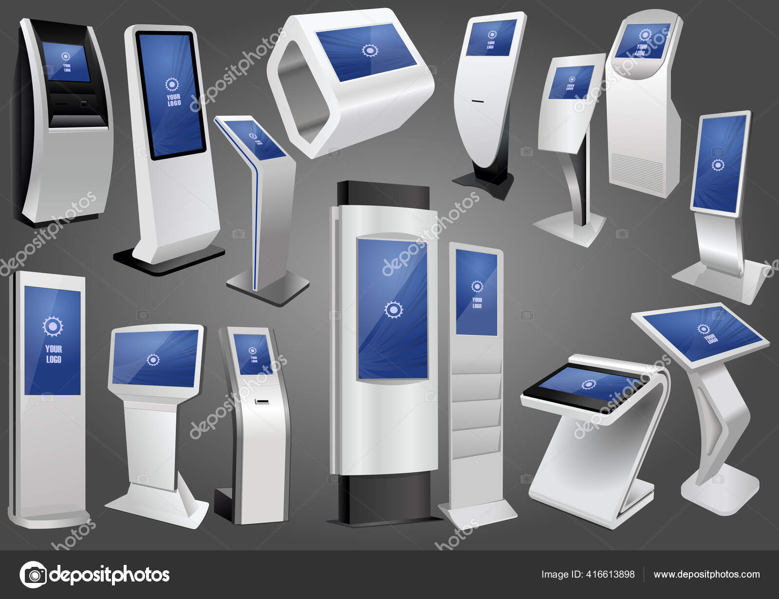 Touch Screen Kiosk Design Template