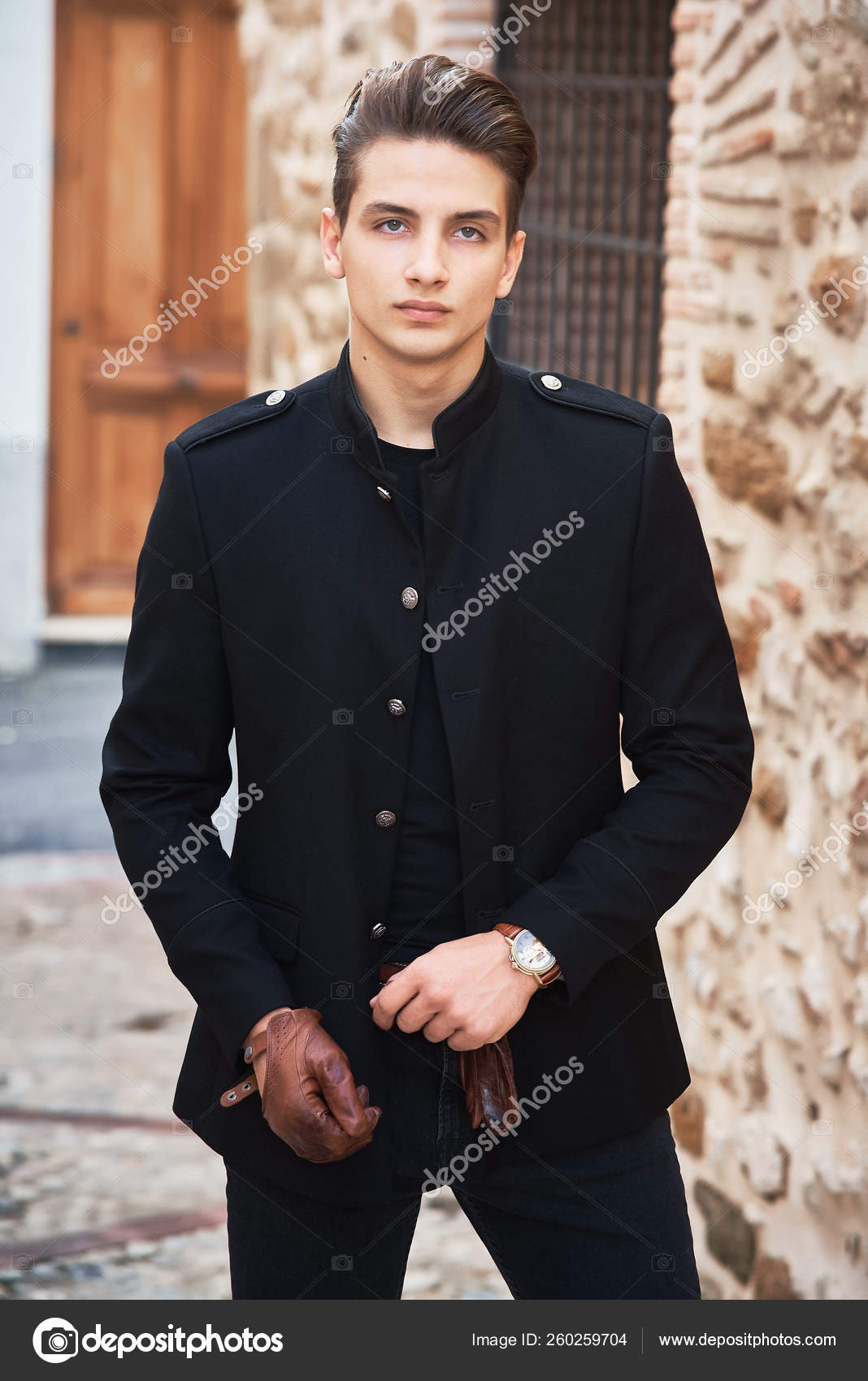 Young handsome man wearing black clothes Stock Photo by ©bobakphoto ... Young handsome man wearing black clothes Stock Photo by ©bobakphoto ...