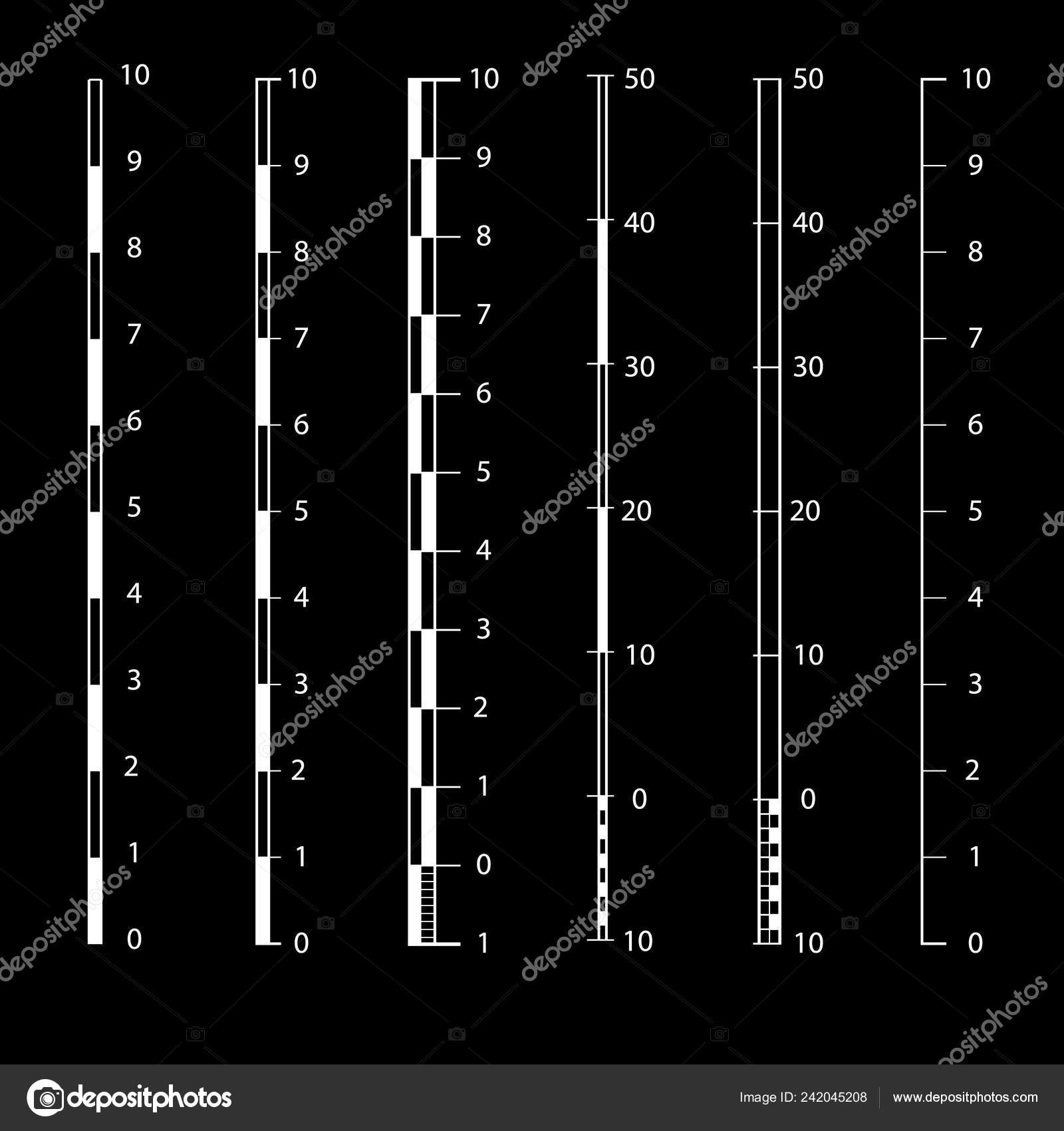 Vector map scales graphics for measuring distances . set of metric ...