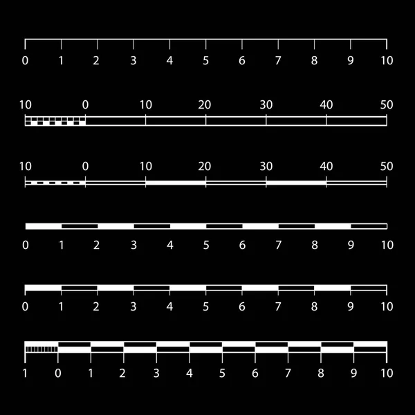 Map scales graphics for measuring distances. Scale measure map vector ...