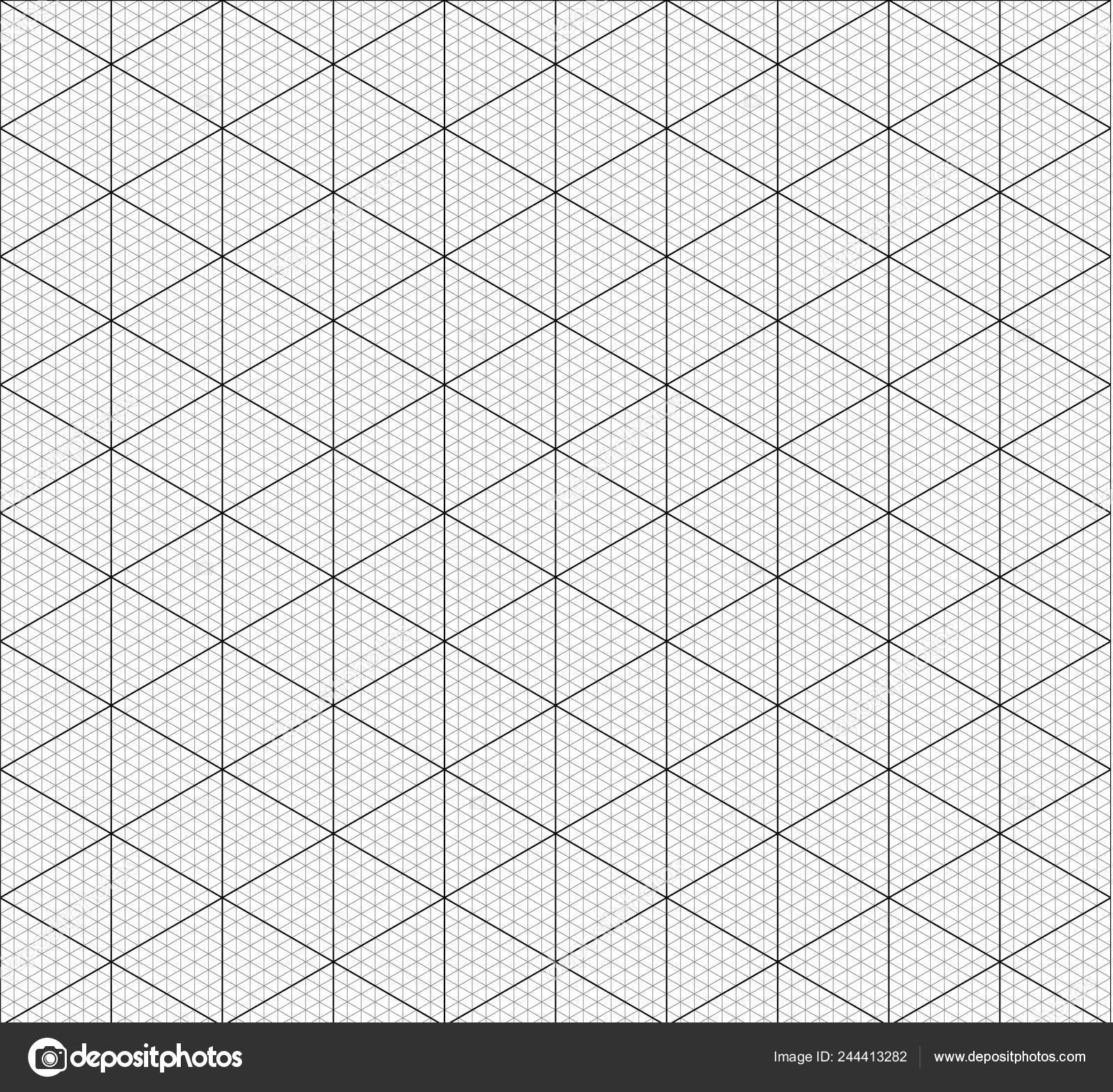 Isometric Graph Paper/Grid Graph Paper Template In PDF ... Isometric Graph Paper/Grid Graph Paper Template In PDF ...