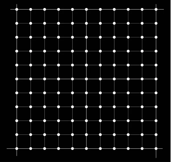 Measured grid. Graph plotting grid. Corner ruler with measurement ...