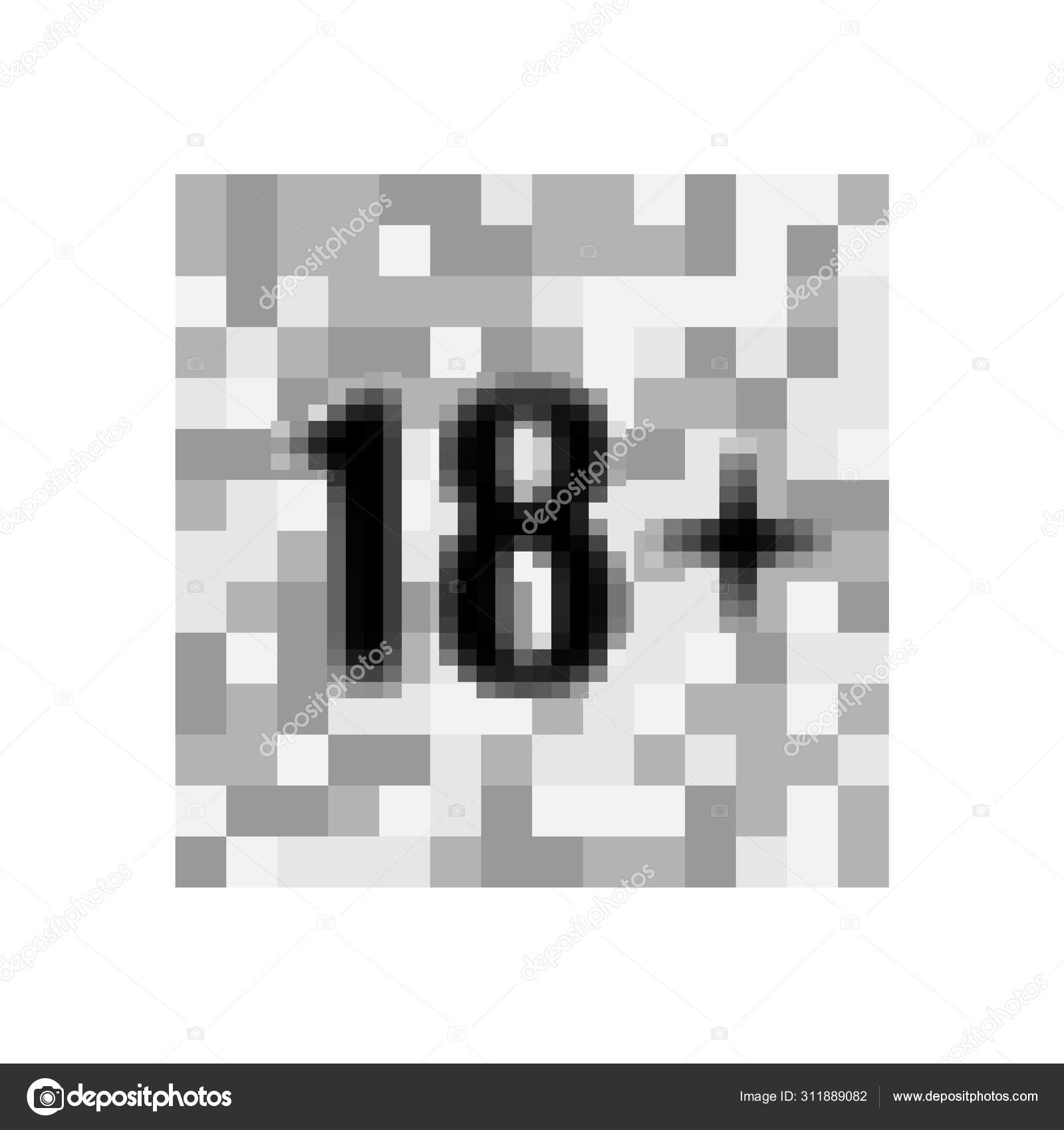 Bajo 18 signo símbolo de advertencia. Solo mayores de 18 años ...