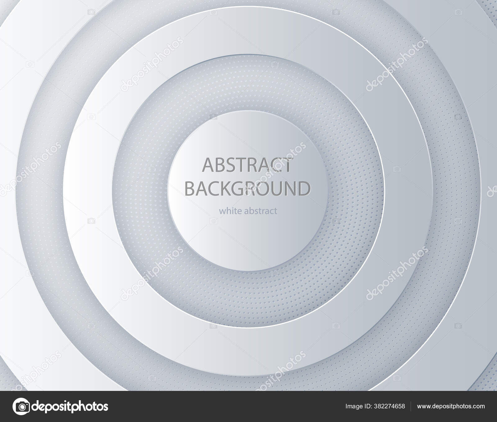 White paper cut round background. Abstract 3d background with White ...