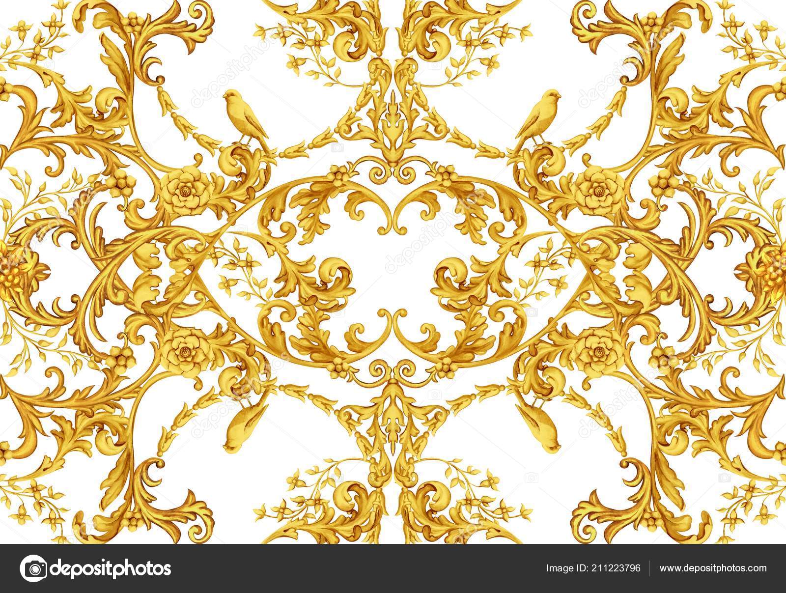 Golden Baroque Decorative Composition ⬇ Stock Photo, Image by © rytova ...
