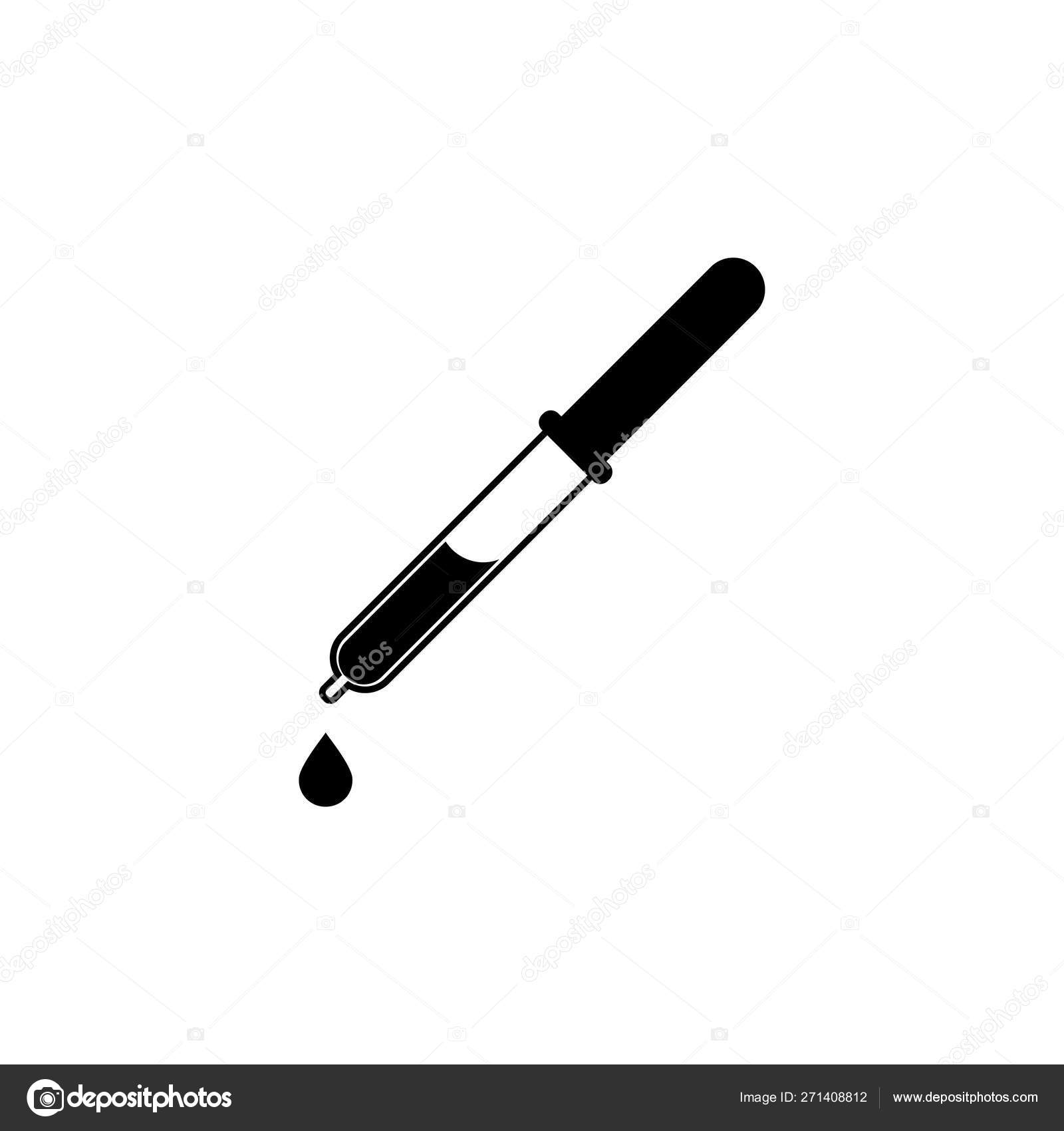 Dropper vector icon isolated on white background ⬇ Vector Image by ...