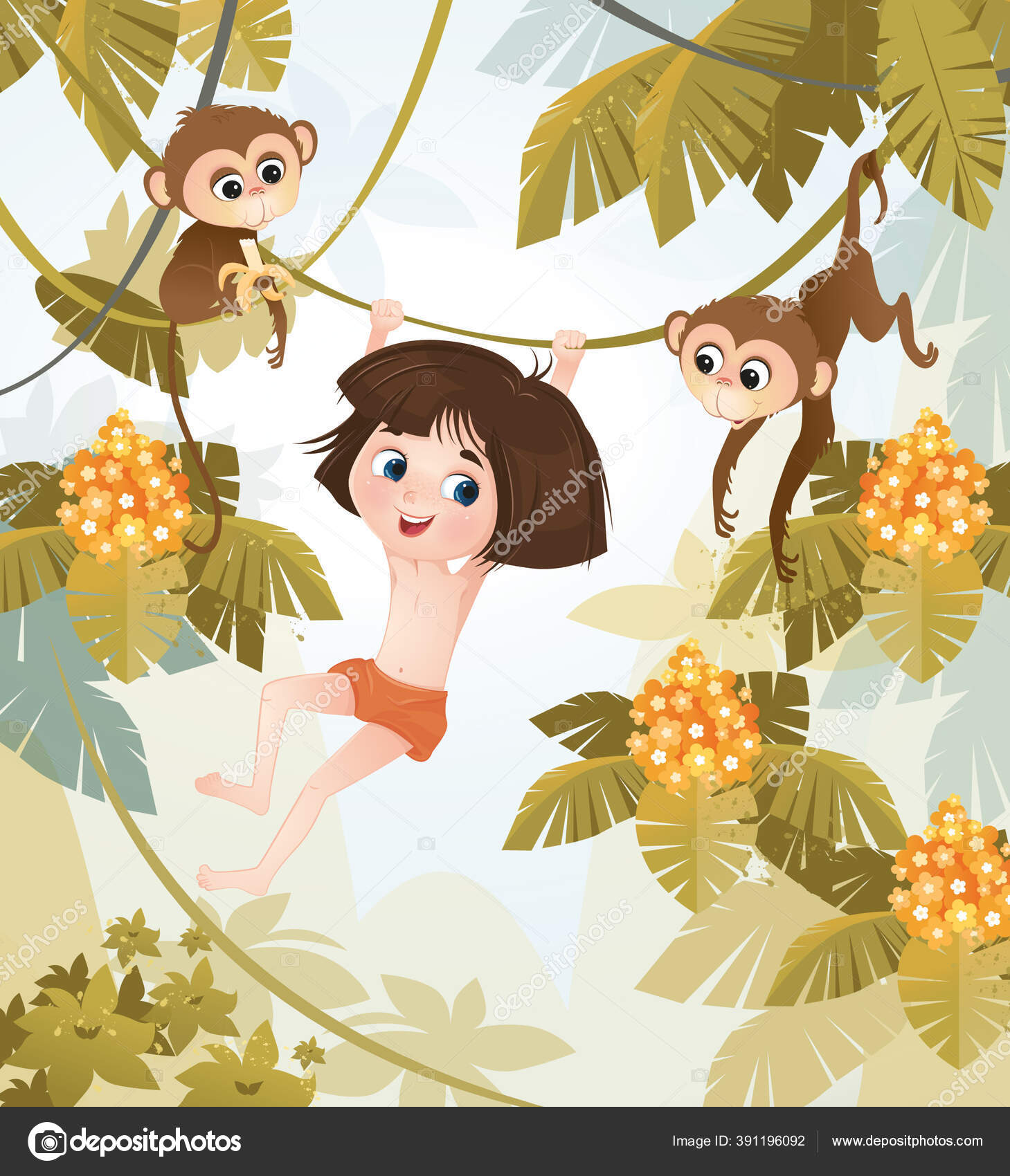 Monkey Jungle Background