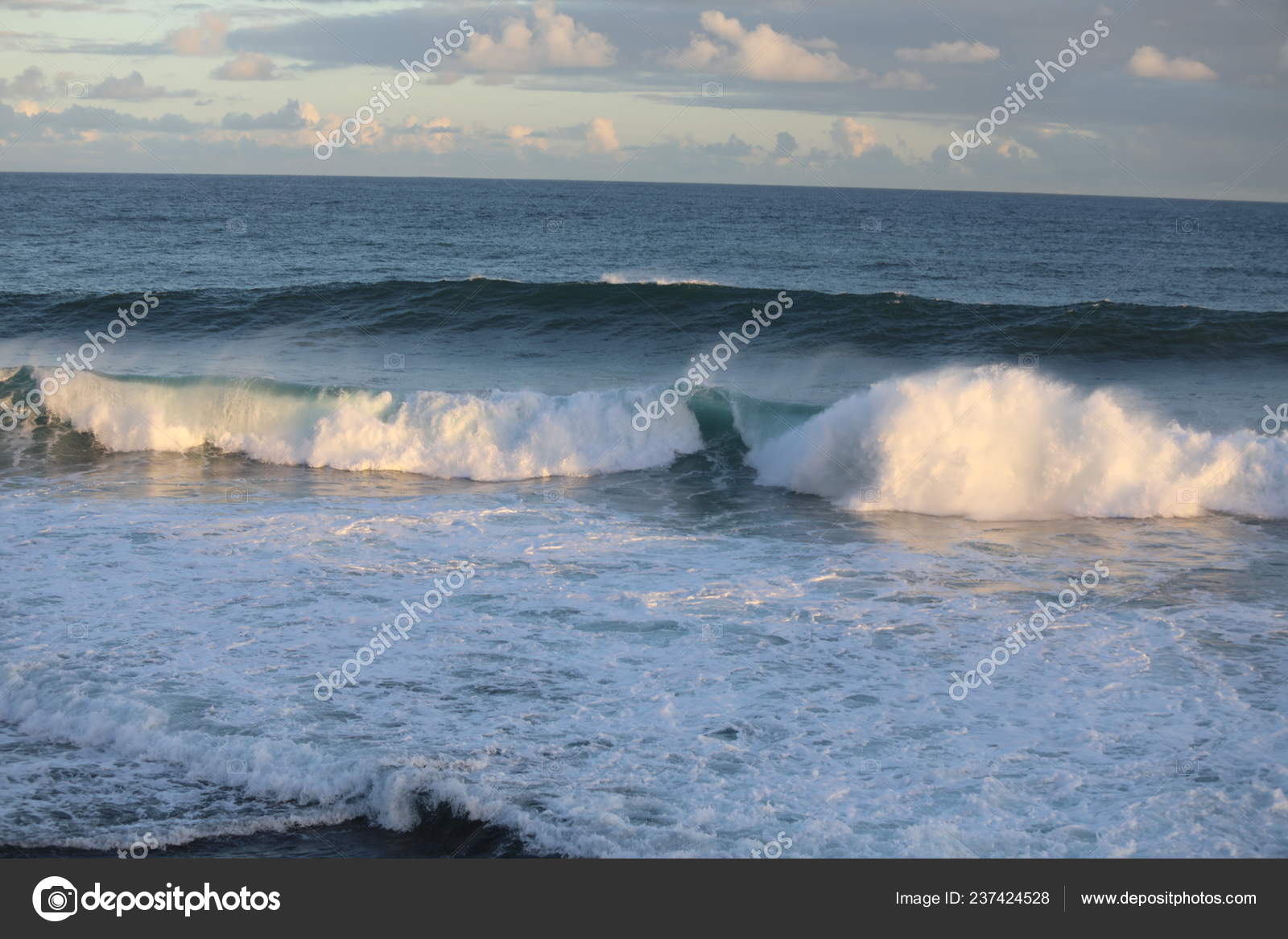 Waves in a ocean swim to shore Stock Photo by ©kazanovskyiphoto.gmail ...