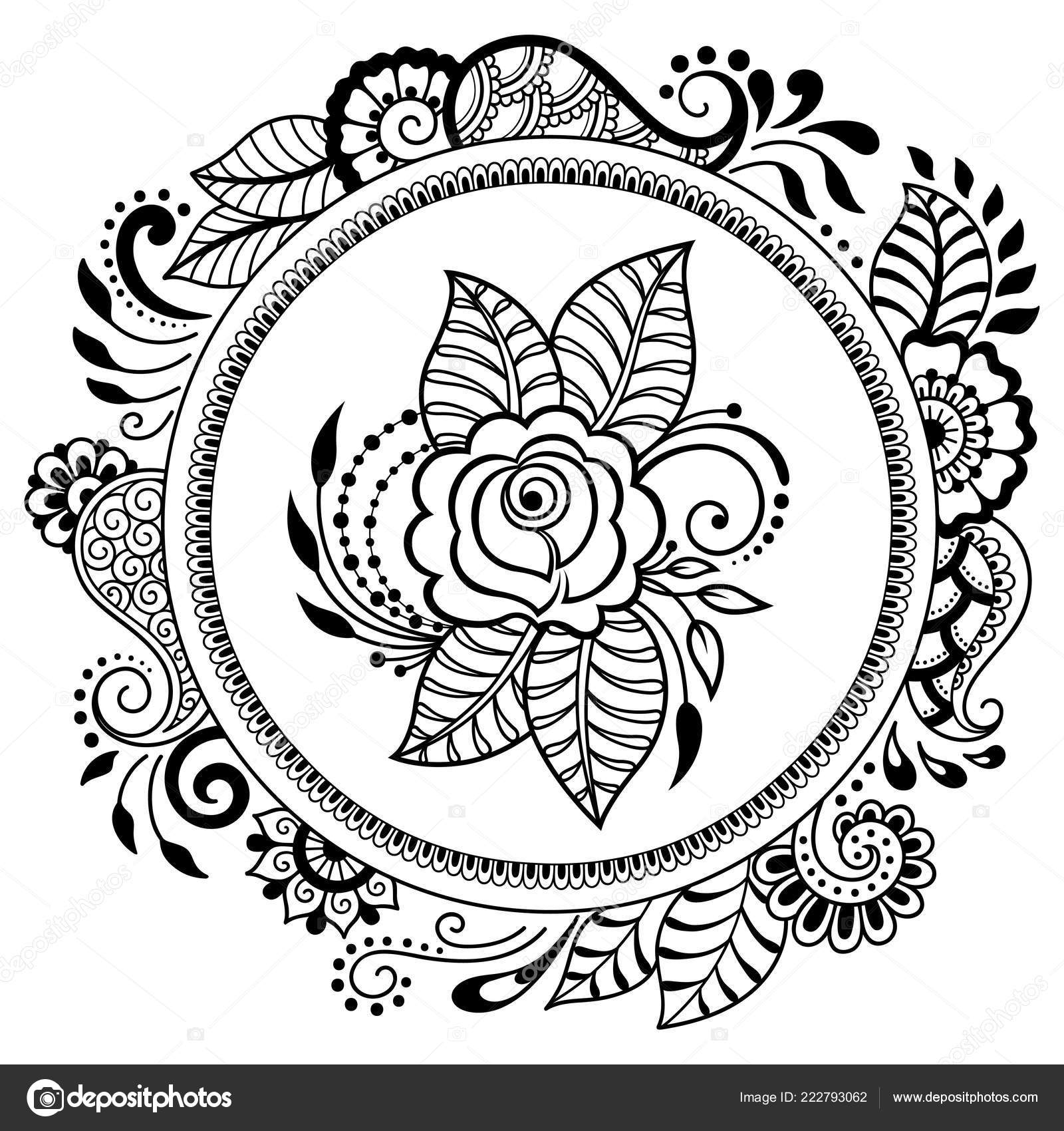 Henna Mandala Flower
