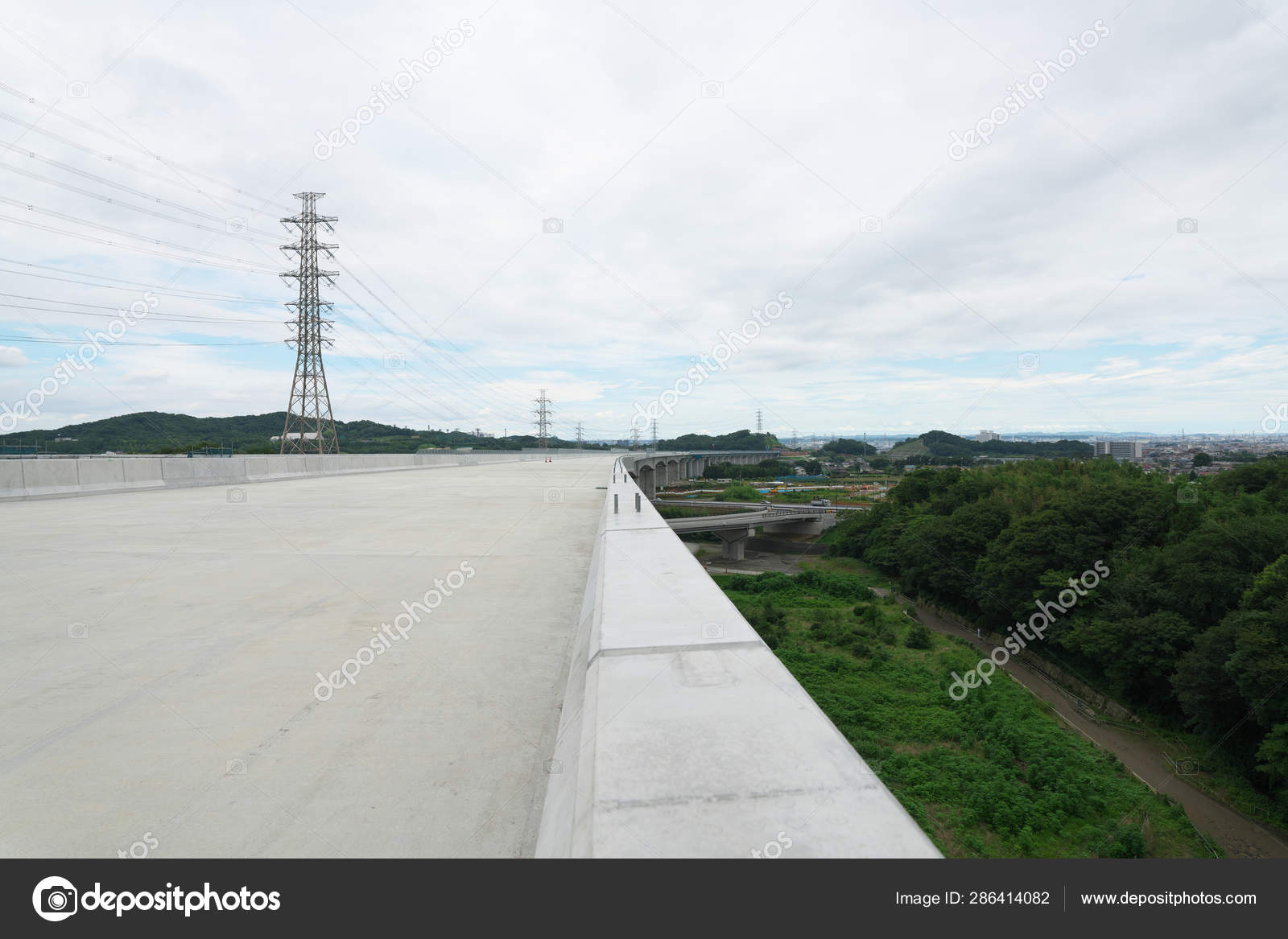 Kanagawa Japan July 2019 New Tomei Expressway Isehara Ooyama ...
