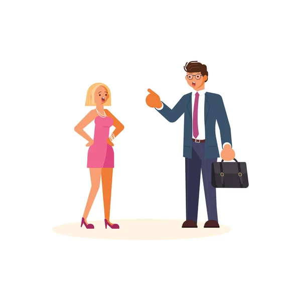 Boss reproaching his employee. Stock Vector Image by ©tatianastulbo ...