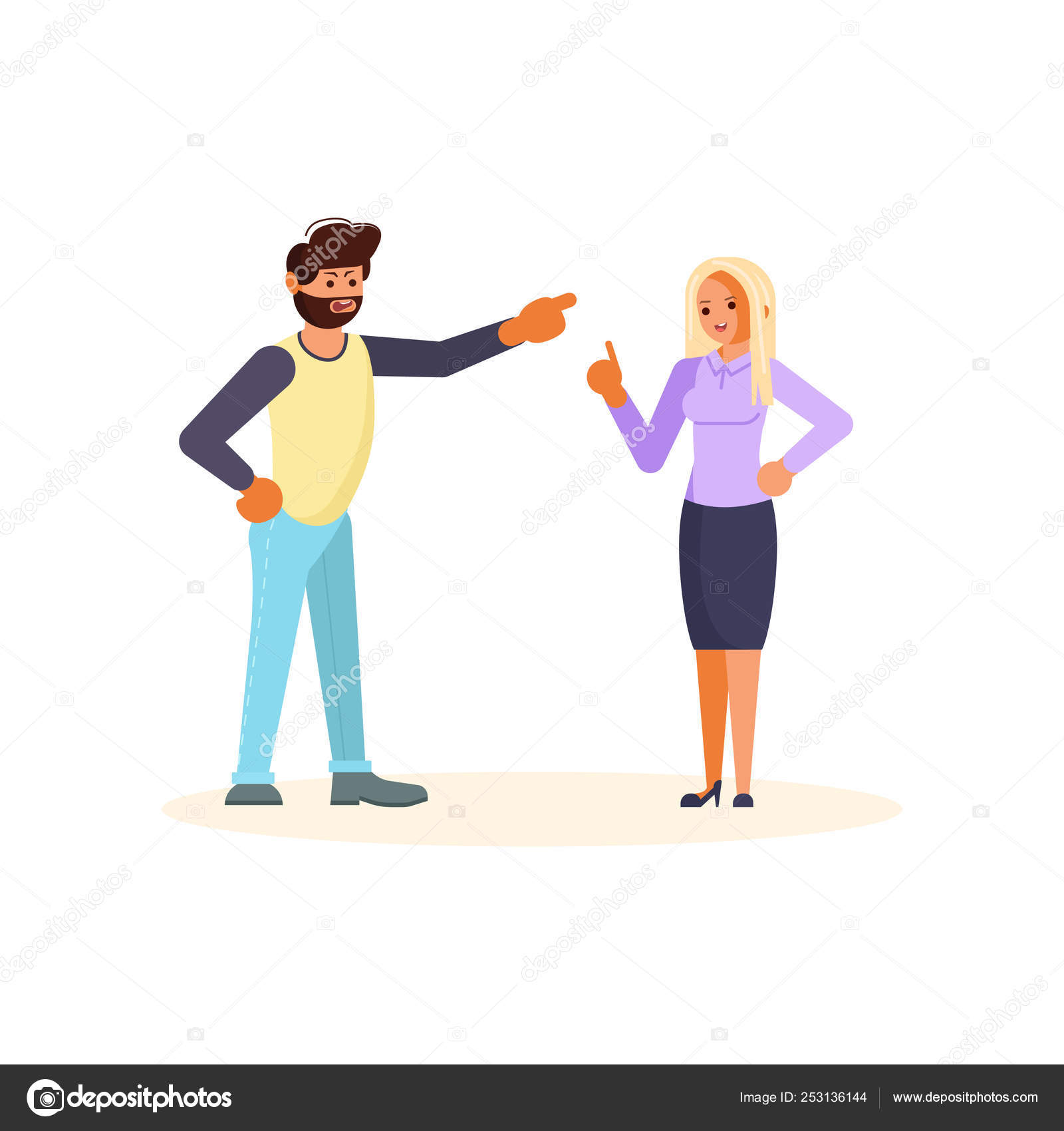 Boss reproaching his employee. Stock Vector Image by ©tatianastulbo ...