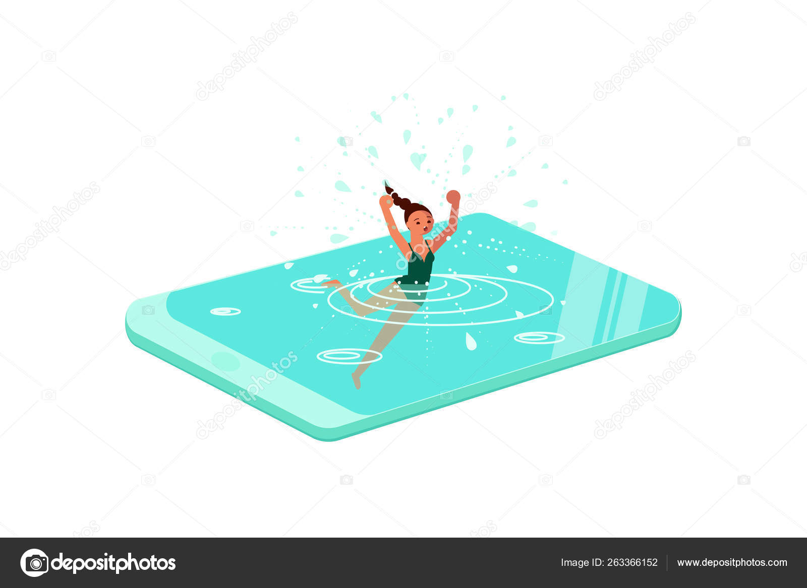 Smart phone addiction concept. Stock Vector Image by ©tatianastulbo ...