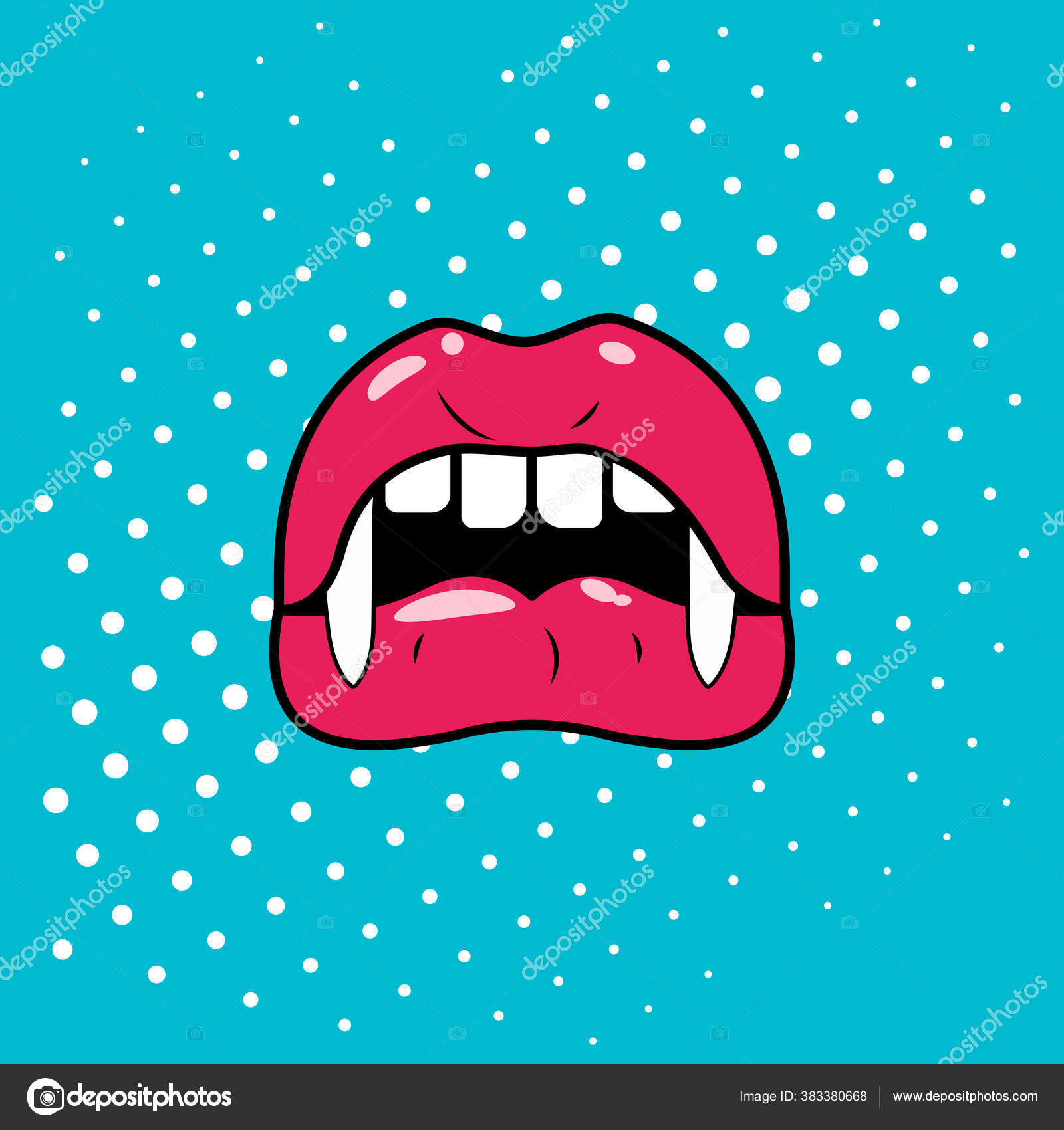 Red Fangs Clipart