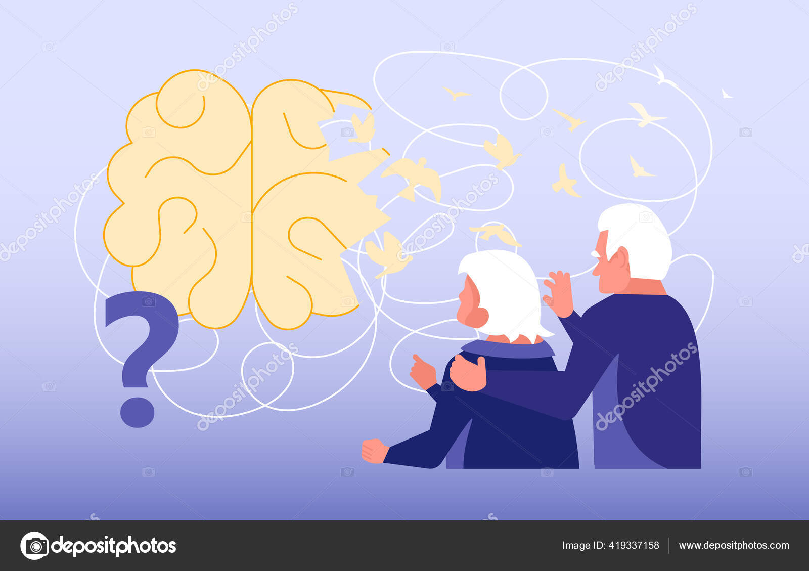 Dementia and elderly memory loss Stock Vector by ©tatianastulbo.gmail ...
