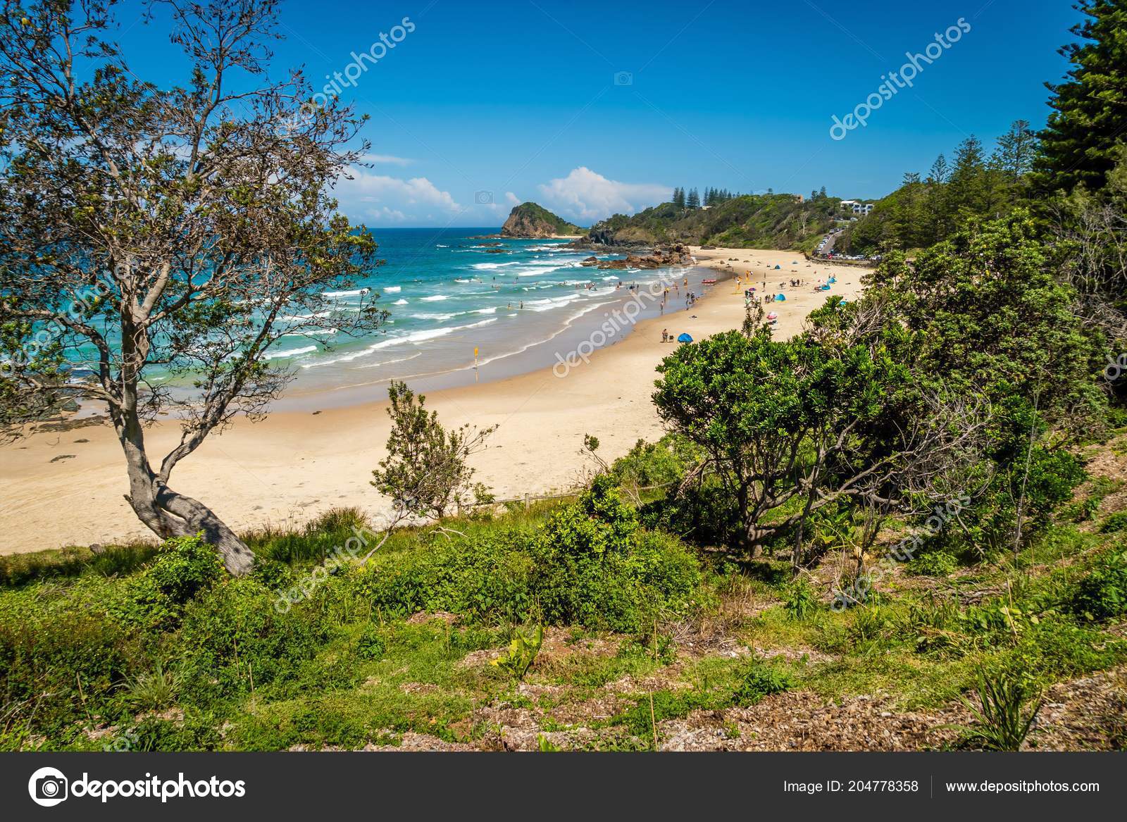 Flynns Beach Port Macquarie Summer Australia Stock Photo by ©bignoub ...