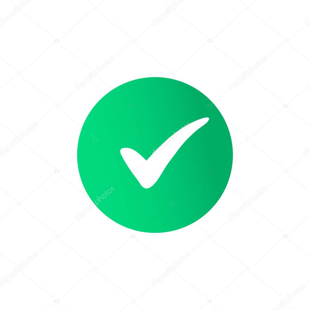 Check mark icon. tick symbol. positive check mark logo premium vector 2024
